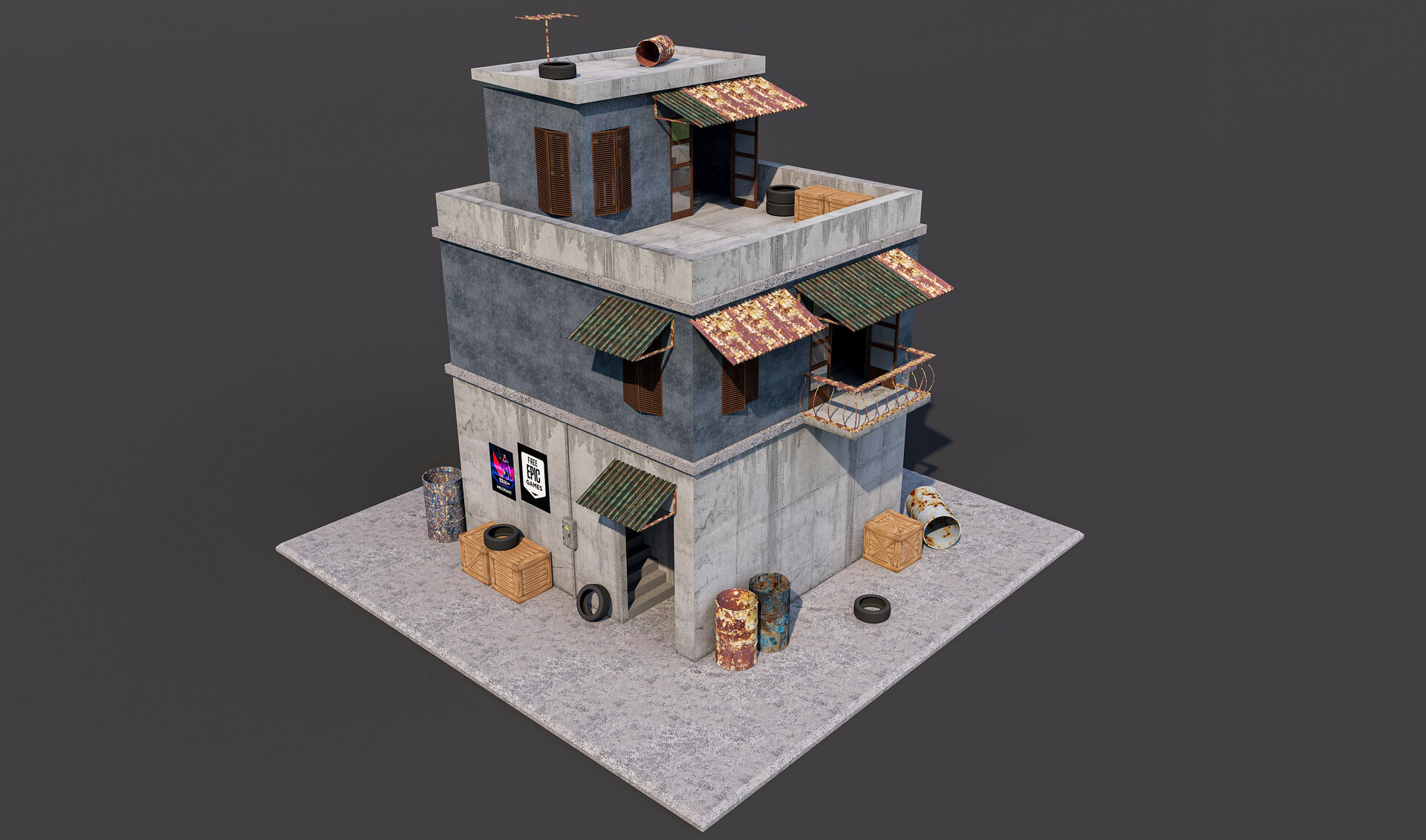 ArtStation - 3D Game Scene
