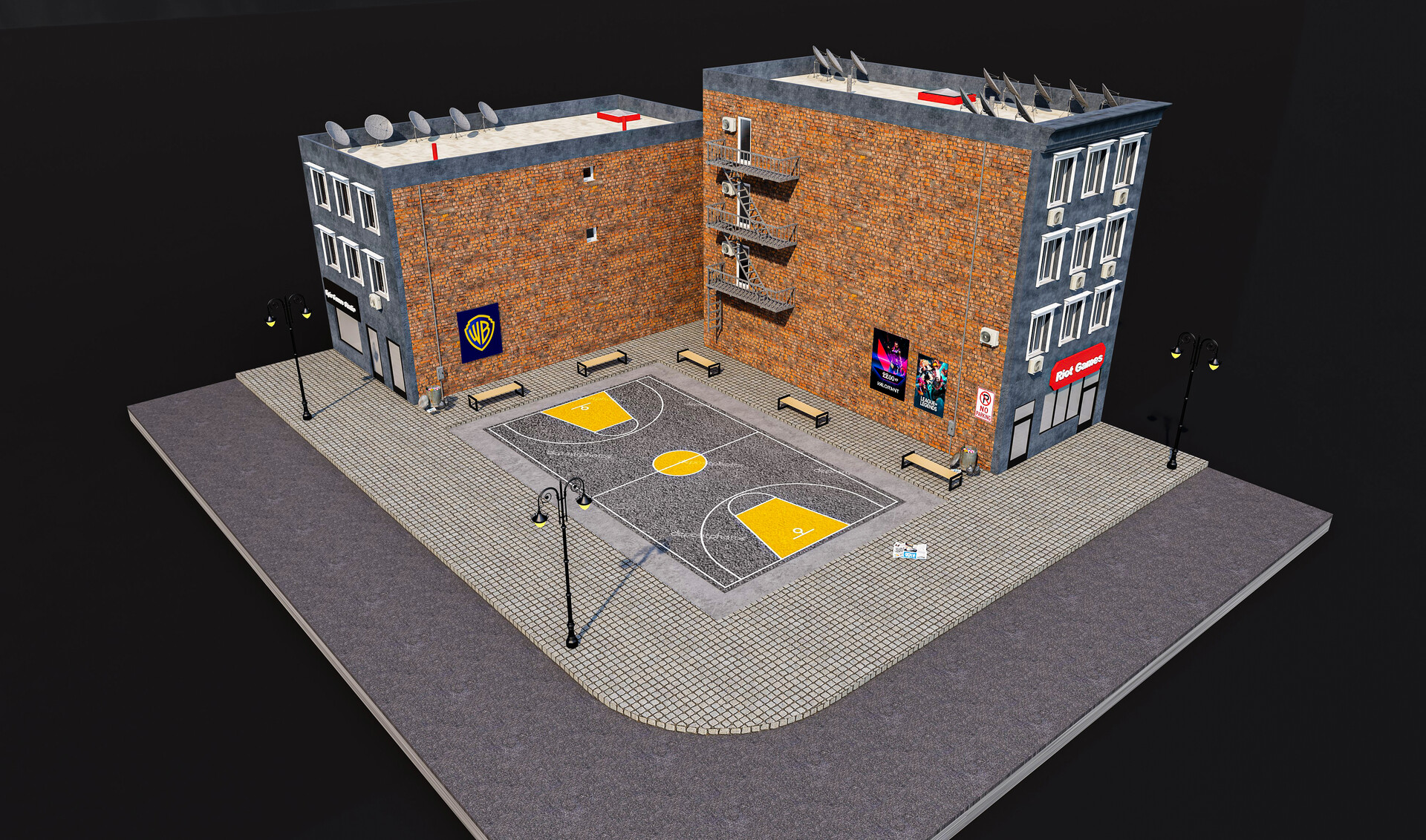 ArtStation - 3D Game Scene