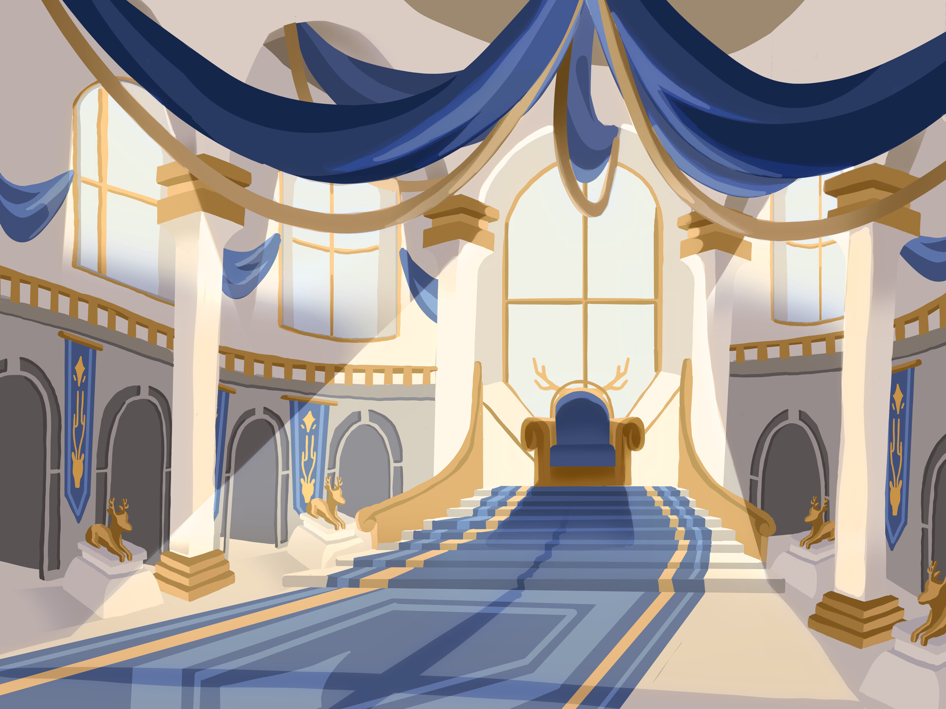ArtStation - Palace Interior for original character, Cedric