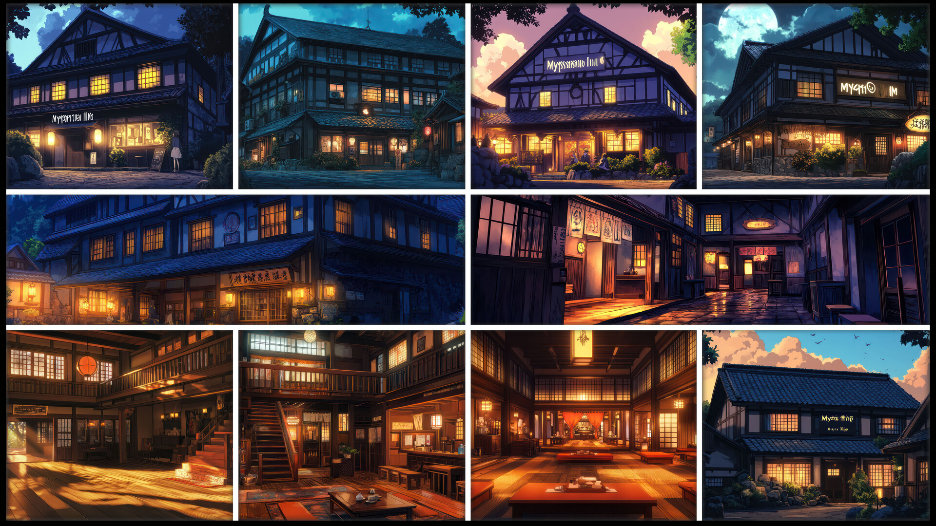 Ferial Concept - 🔹230 Mysterious Inn - Anime Concept Reference Image ...