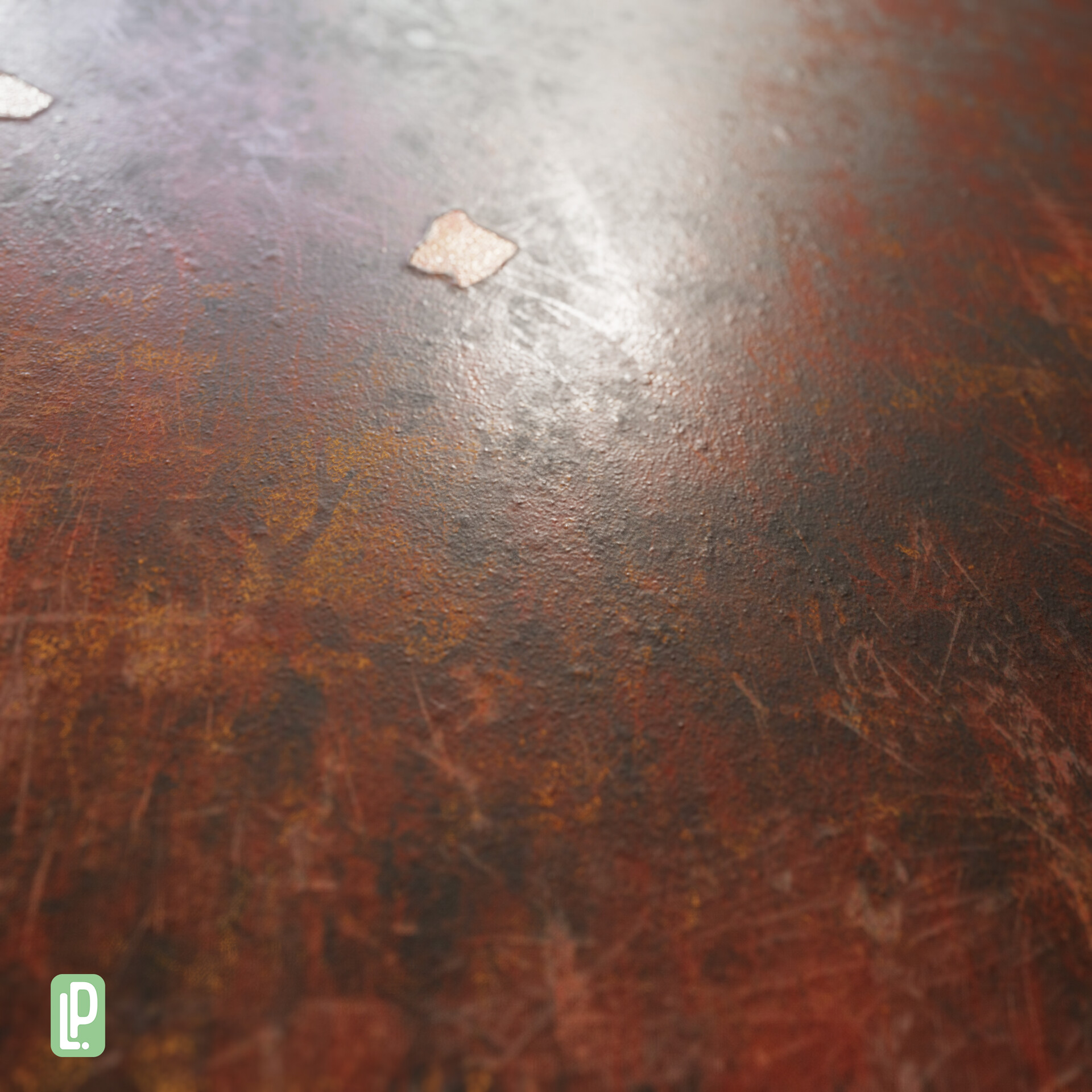 ArtStation - Rusty Scuffed Peeling Metal Texture - LotPixel
