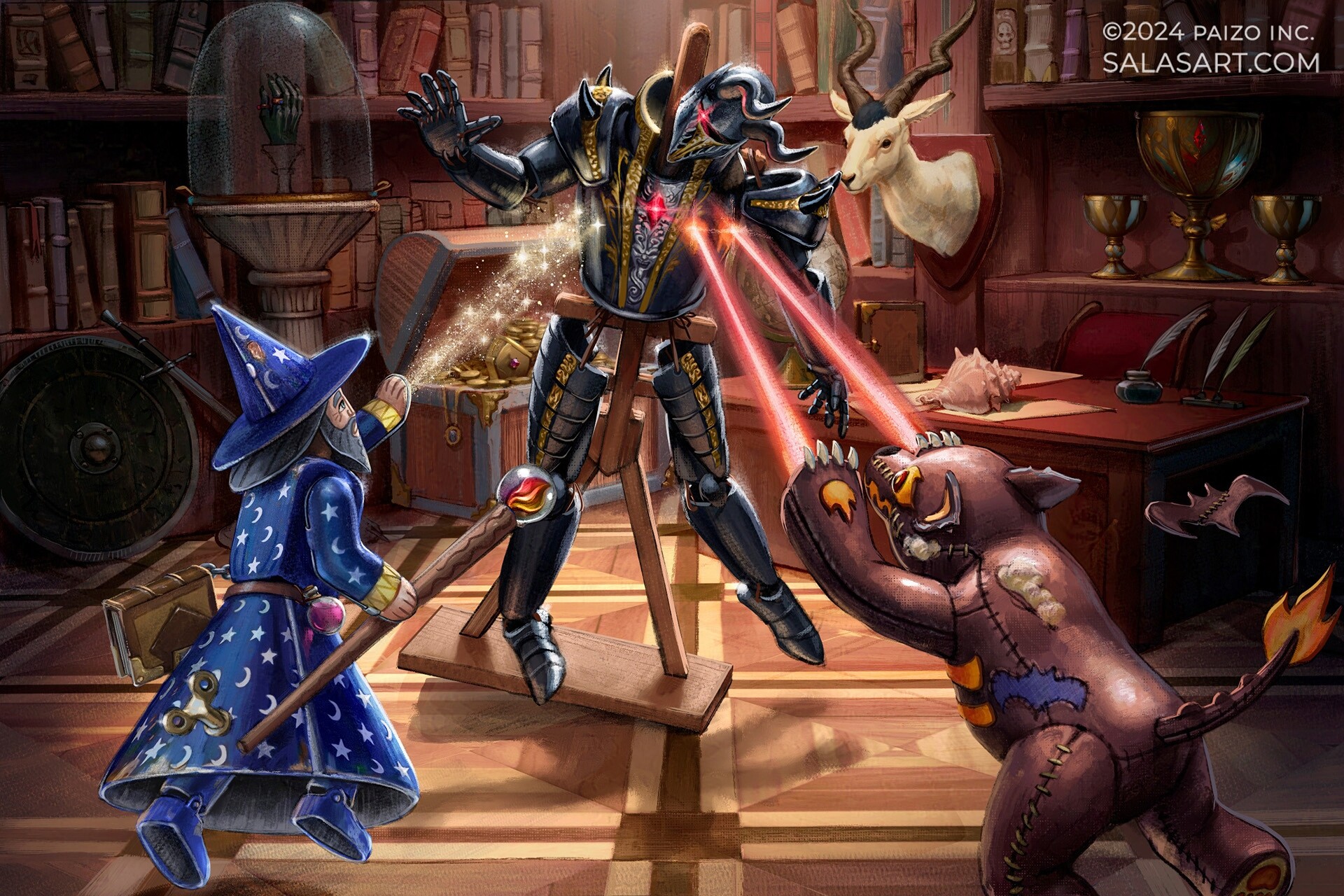 ArtStation - The Great Toy Heist, Half-Page illustration