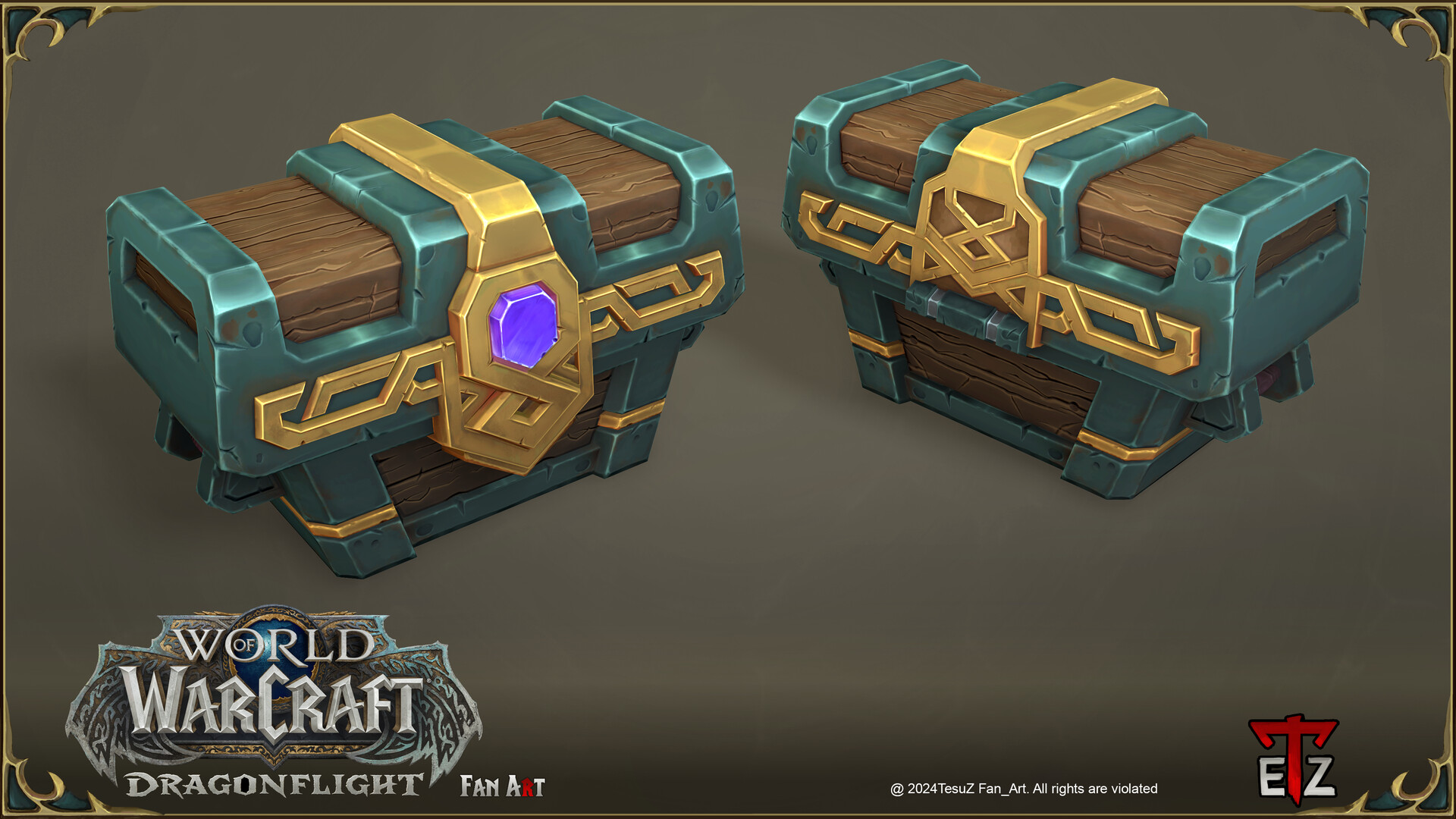 Aleksey Bel - Warcraft chest - fan art