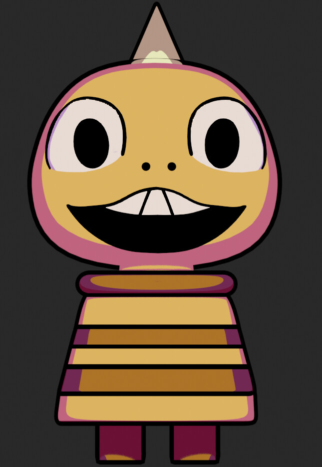 ArtStation - 3D Model of Monster Kid from Undertale