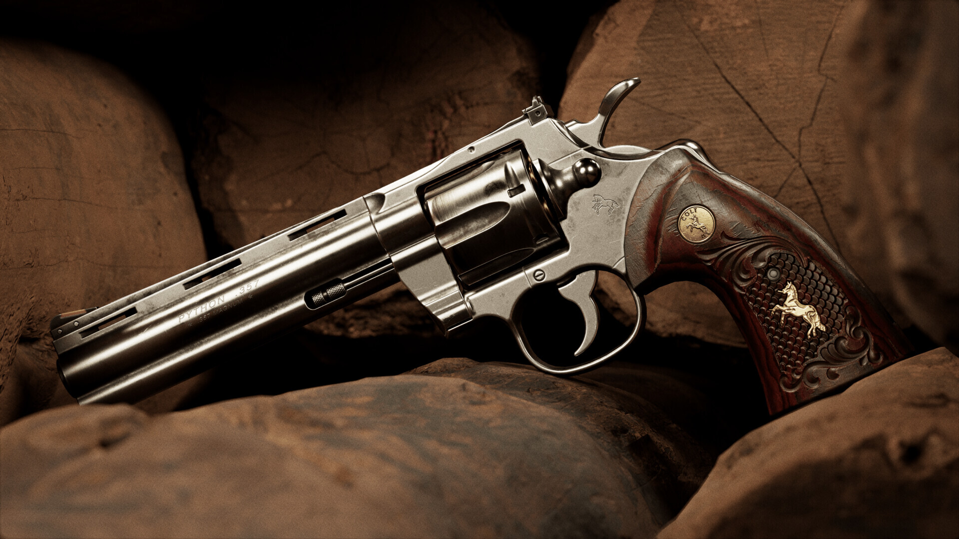 Games Artist - Colt Python - Prop Breakdown - Pelayo Martín Fernández