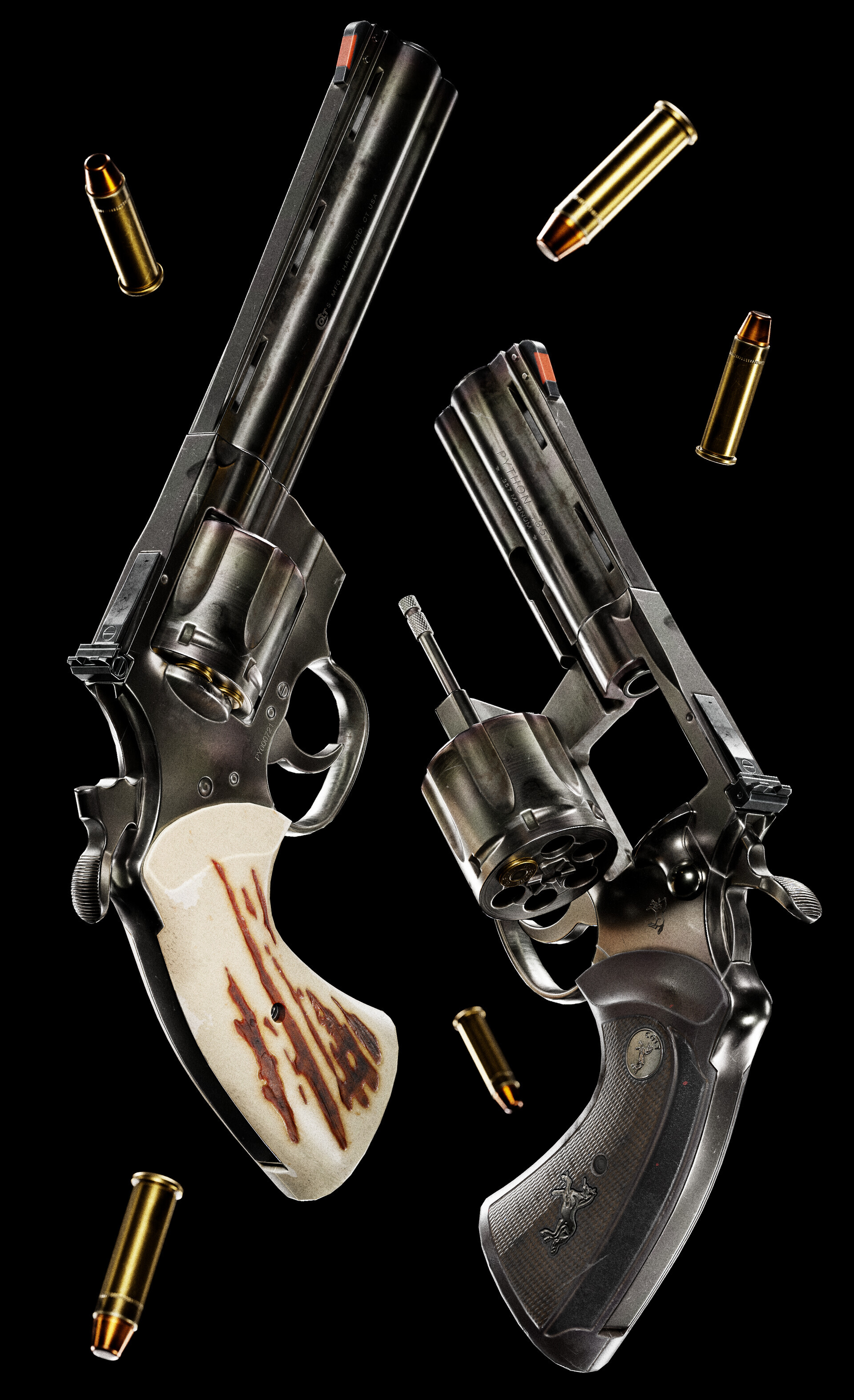 Games Artist - Colt Python - Prop Breakdown - Pelayo Martín Fernández