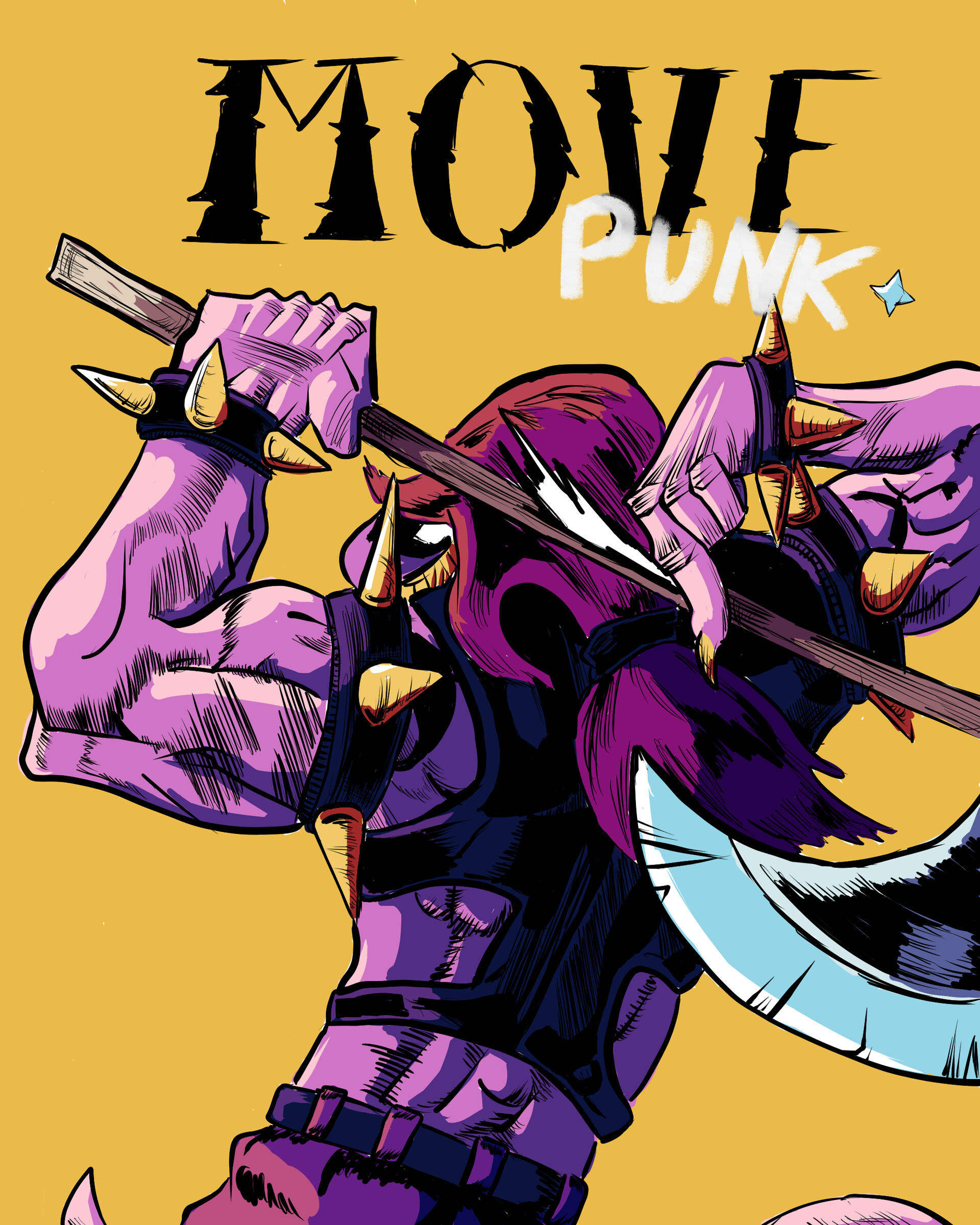 ArtStation - Deltarune X JJBA Fanart: Move Punk