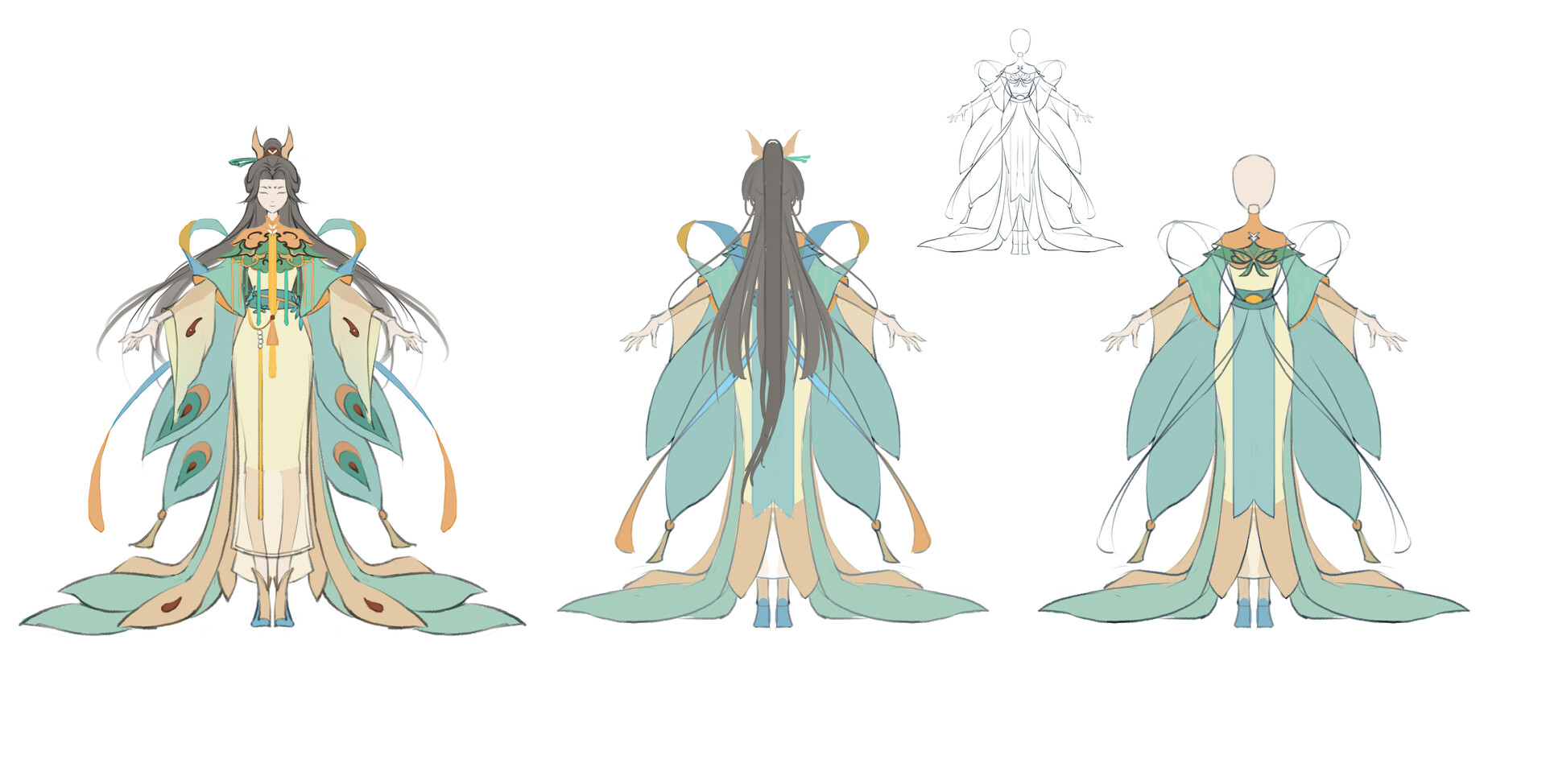 Ruby Lin - OC Design/Character Design 设计-器灵-青栀