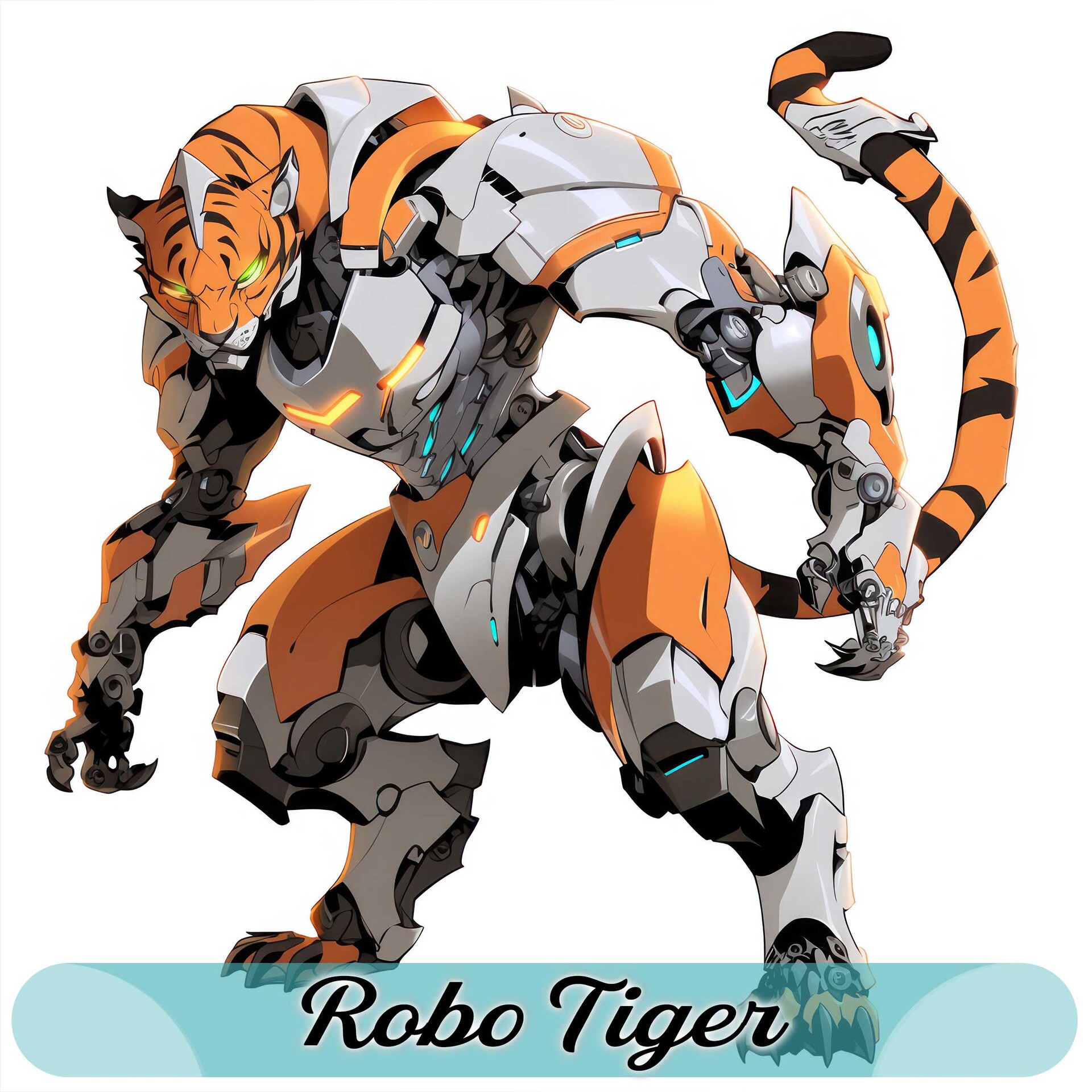 ArtStation - 200 Robo Tiger - 4K Resolution - V.04