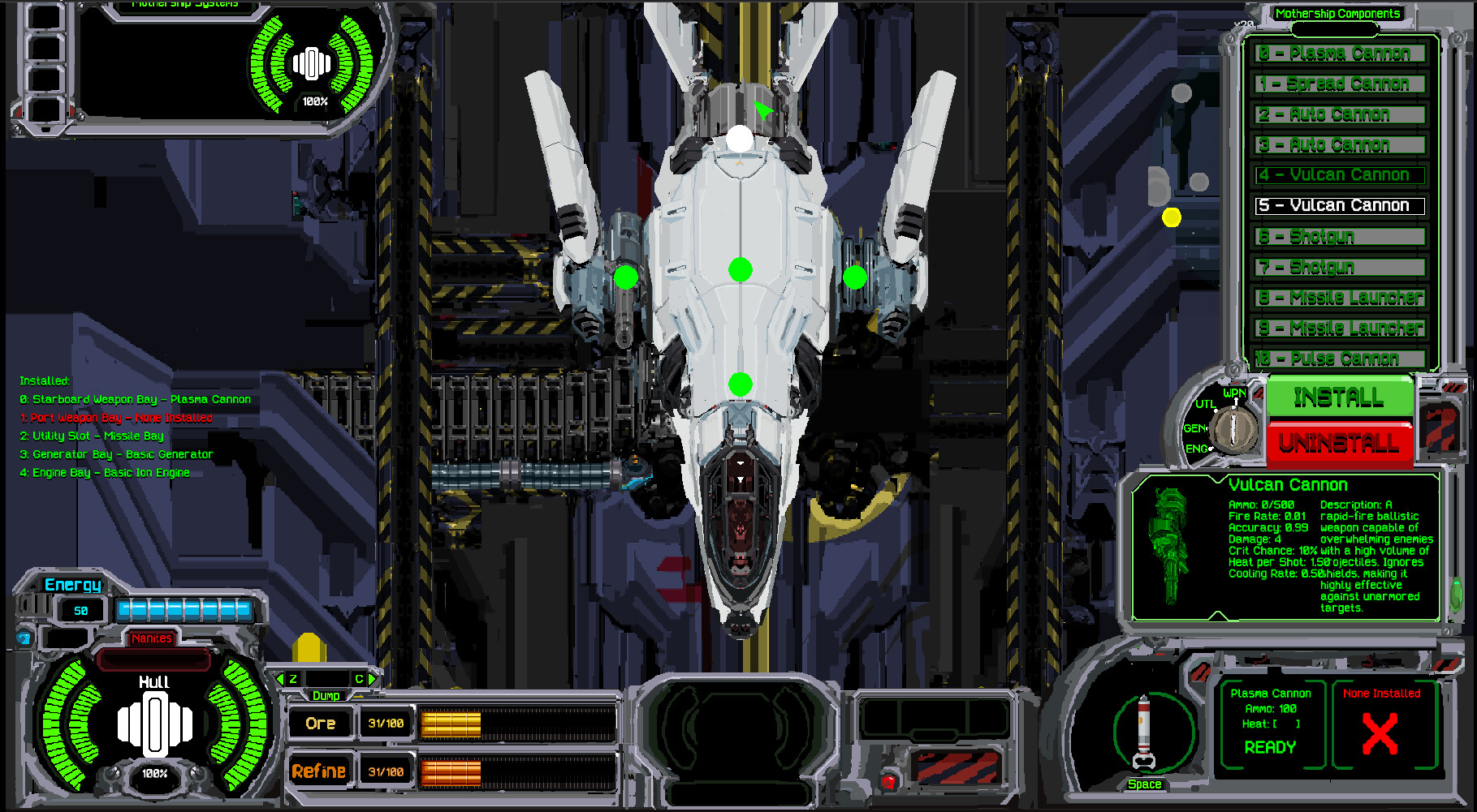 ArtStation - Space Game: Pixel Art 2D Side-Scroller (solo project)