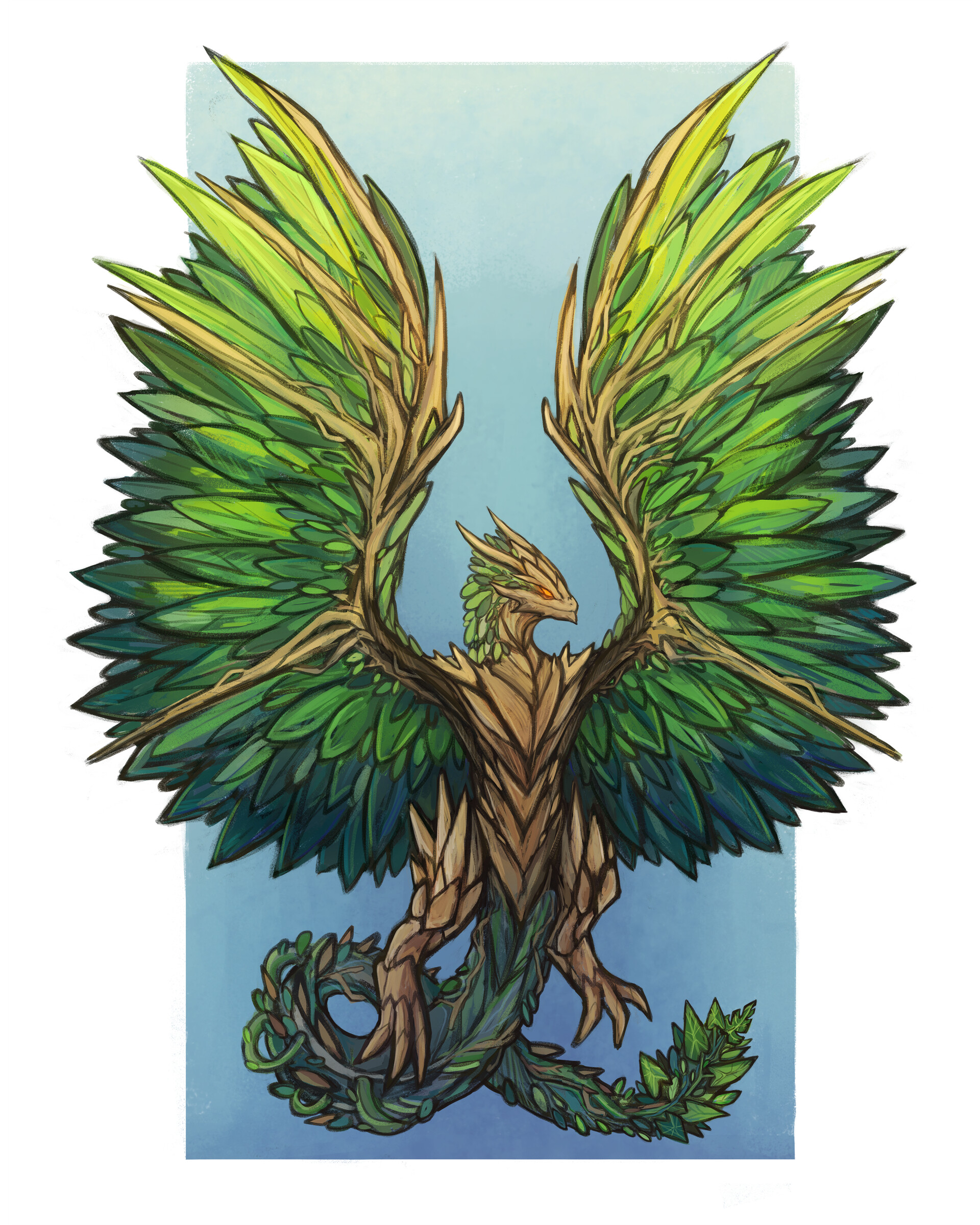 ArtStation - Winged Nature Dragon