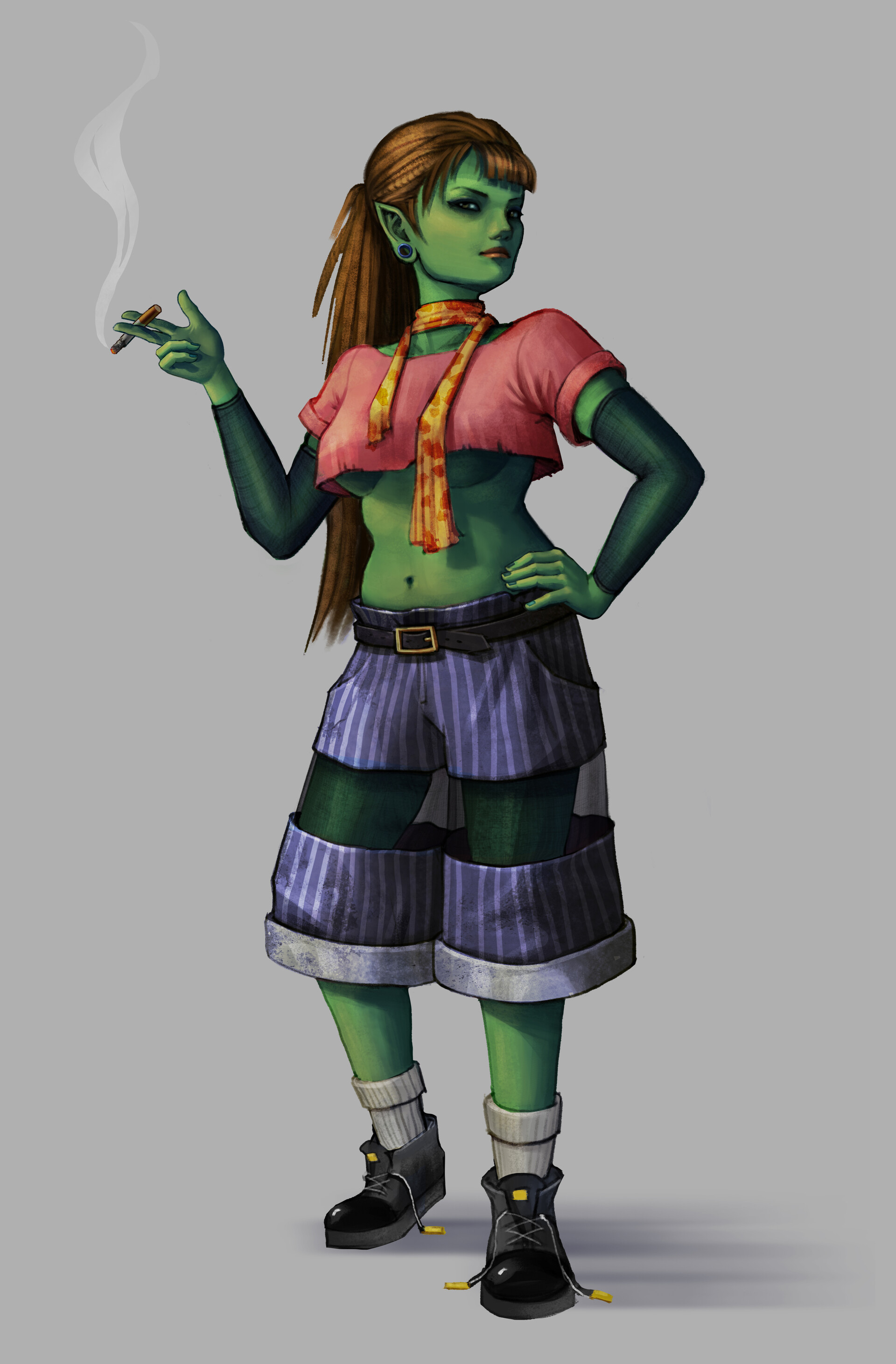 ArtStation - Modern Orc Woman