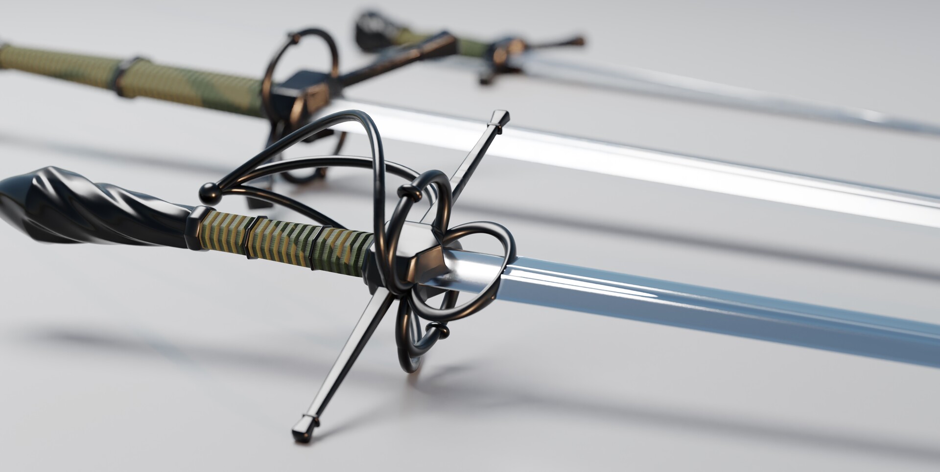 ArtStation - Longsword, rapier, and dagger set