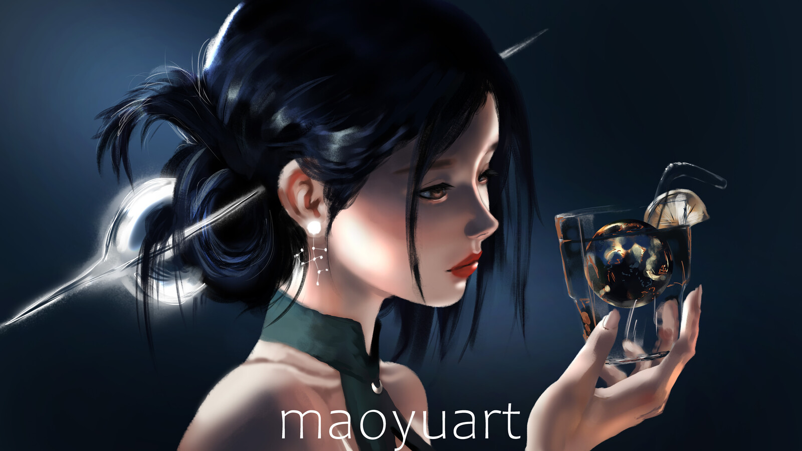 māoyǔ /ᐠ.ꞈ.ᐟ\ﾉ - Black Hole 2 study by @wlop