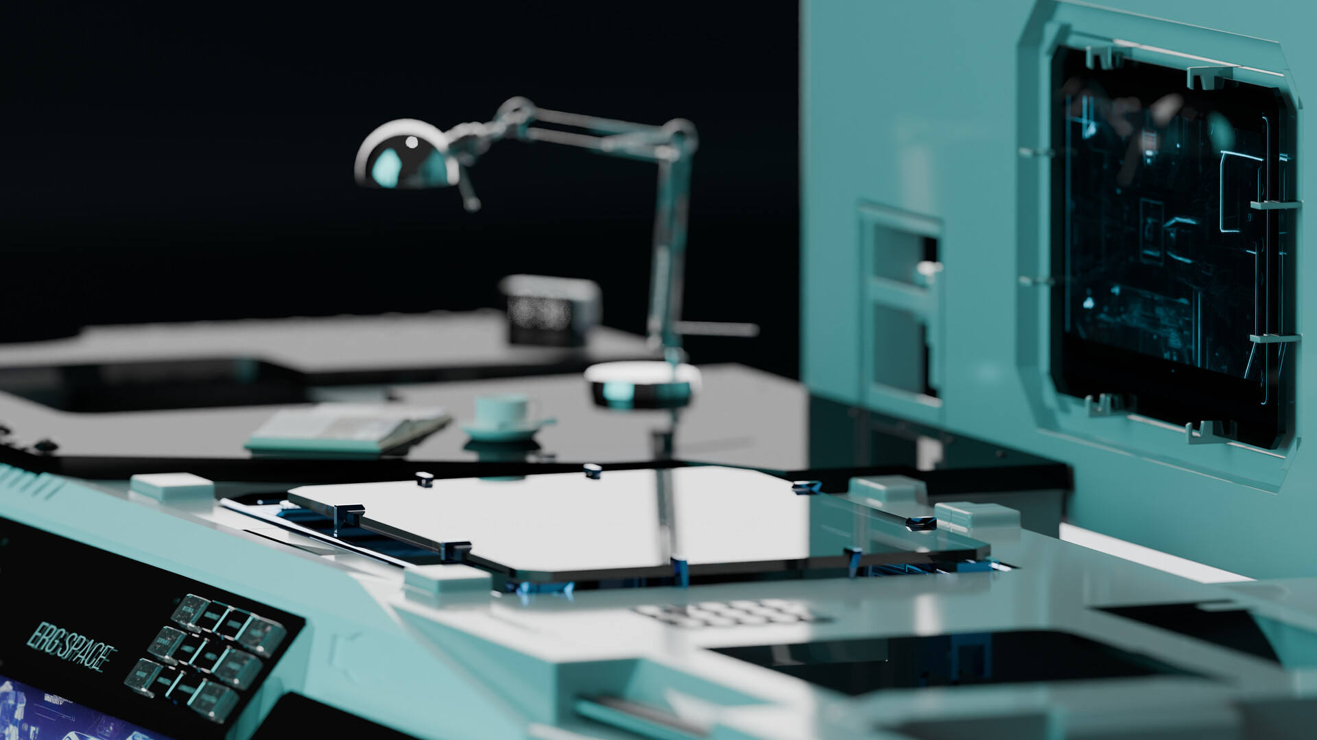 ArtStation - sci fi desk