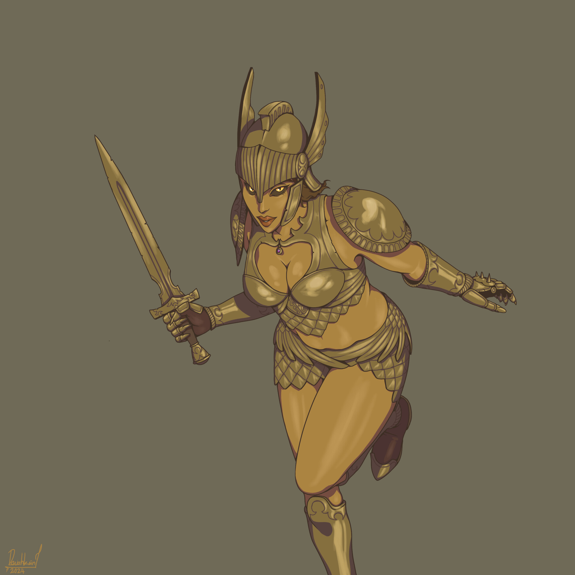 ArtStation - Golden saint