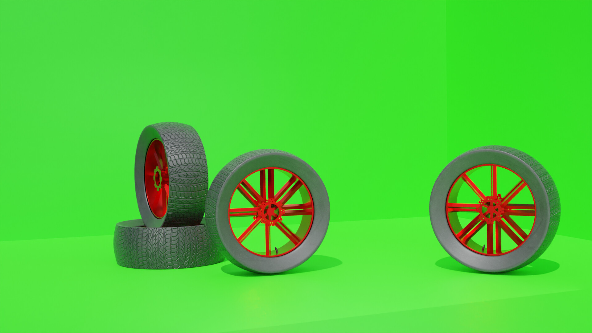 ArtStation - Bike tyres