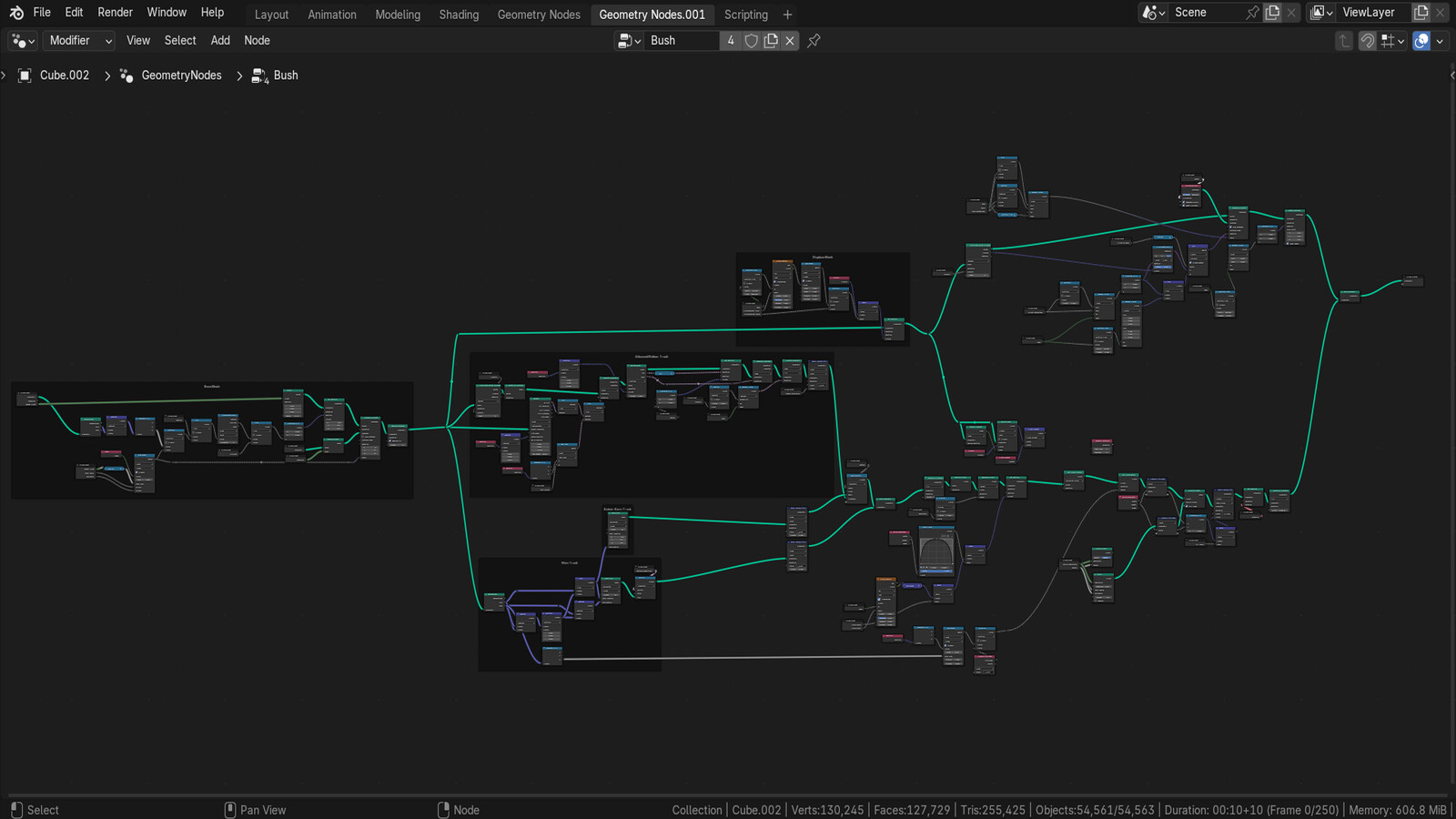 3D Tudor - 3DT Bush Generator Geometry Node