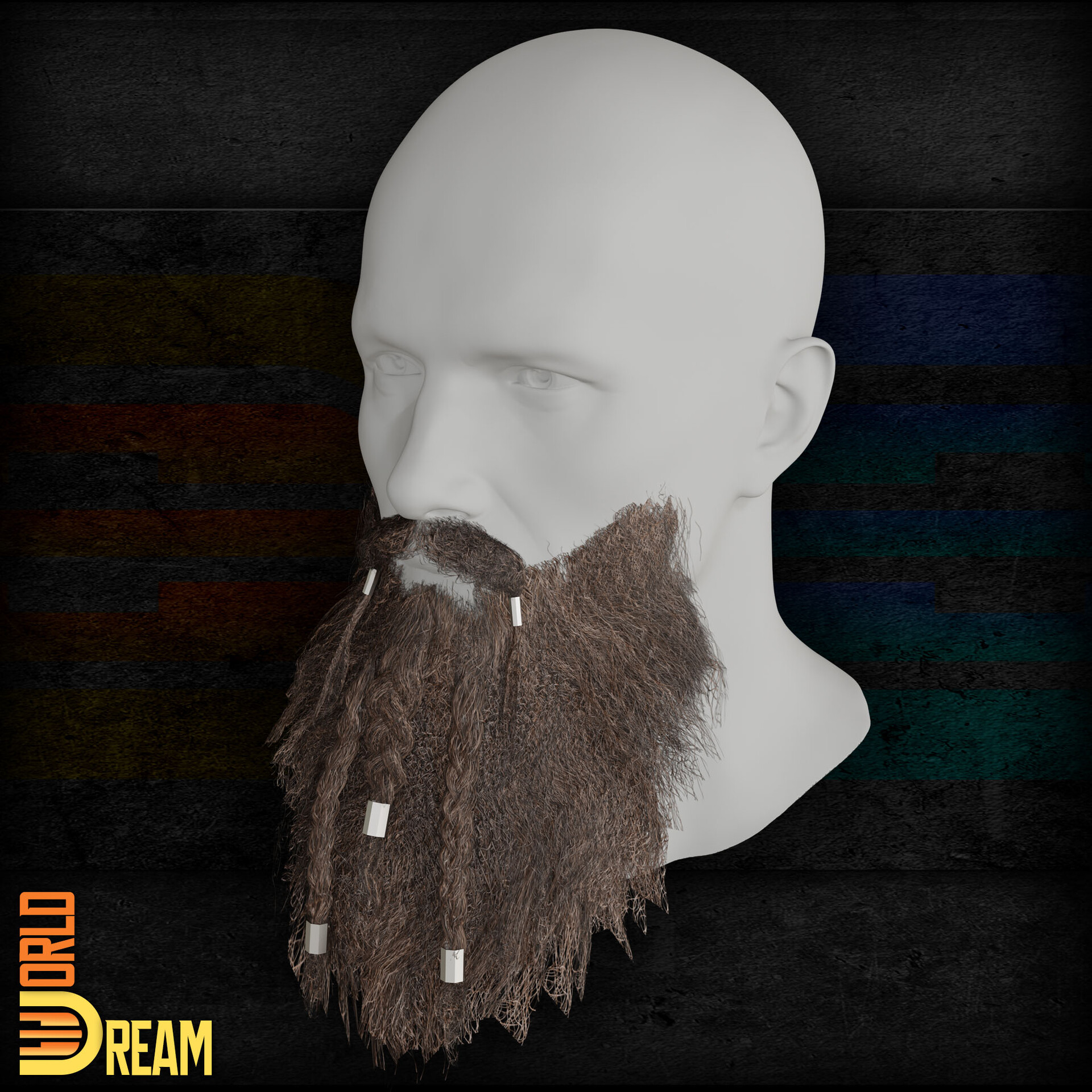 ArtStation - 20 Beard and Mustache 3D Models | Vol 1