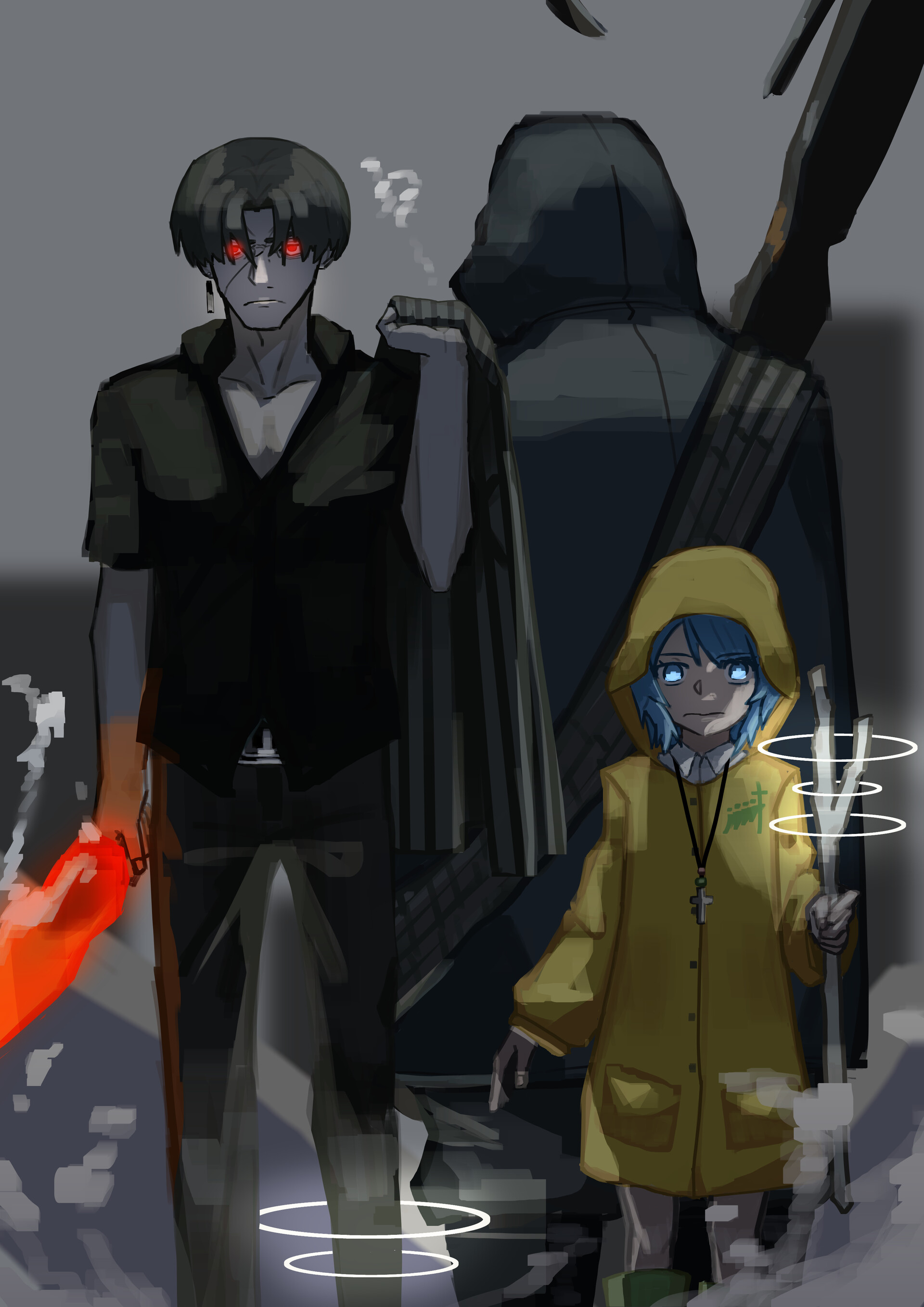 ArtStation - The Red Gaze & The Indigo Elder (Feat. The Yellow Pilgrim)