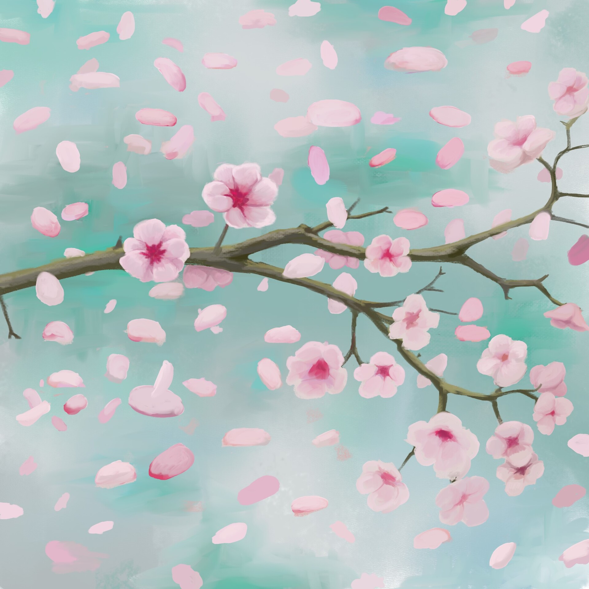 ArtStation - Cherry Blossoms