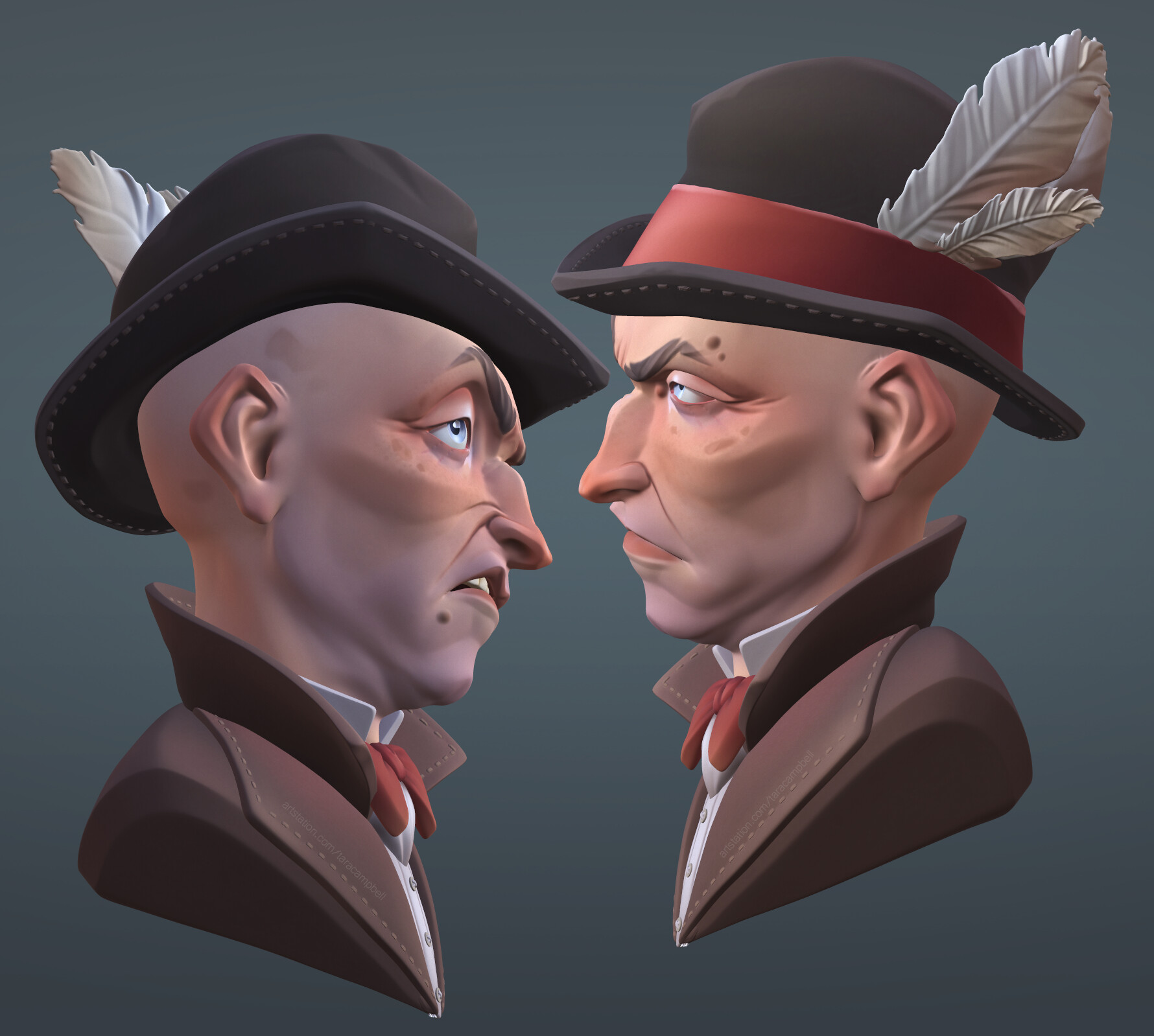 Tara Campbell - Stylized Old Man