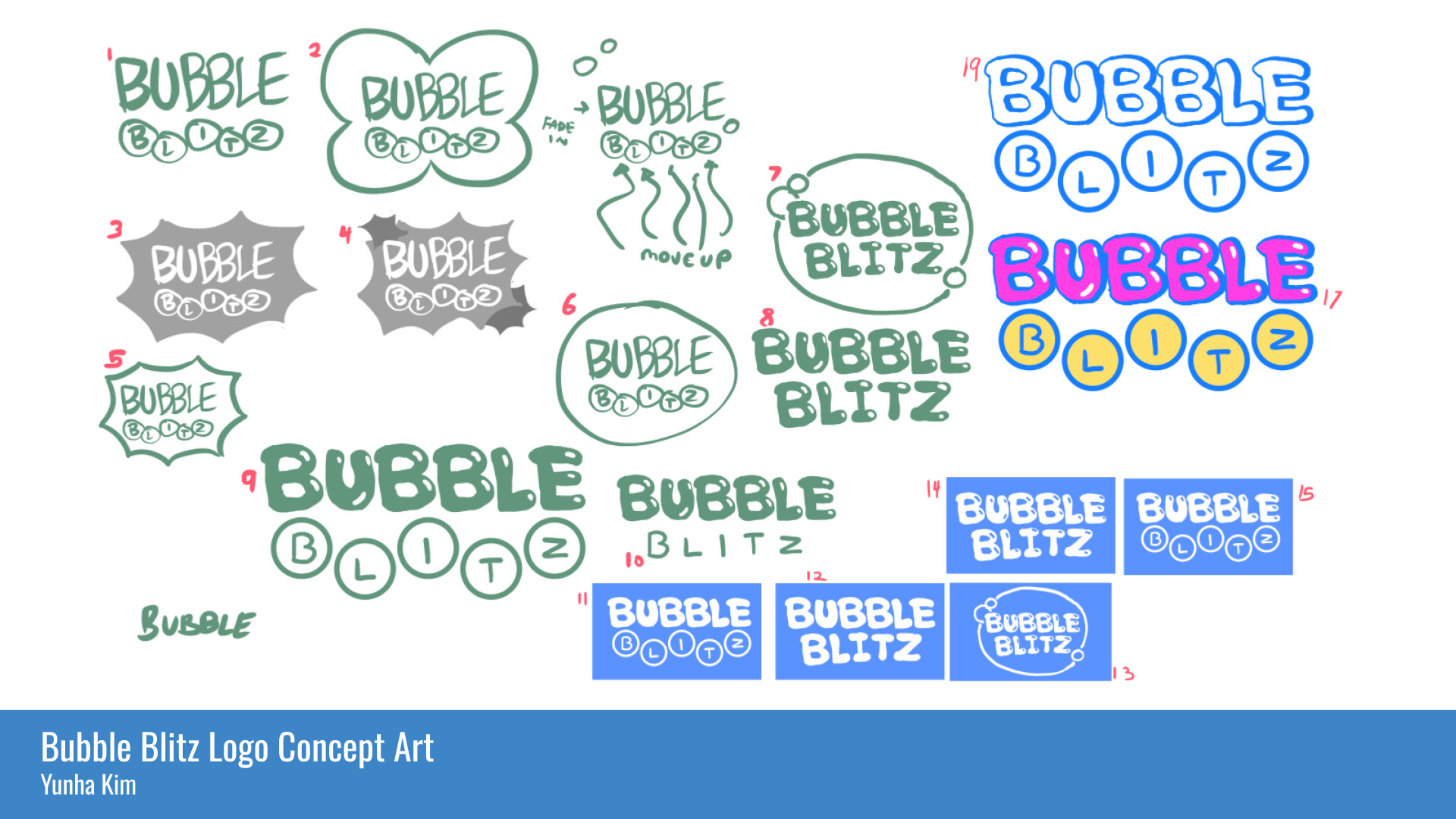 ArtStation - Bubble Blitz - Game Title Logo