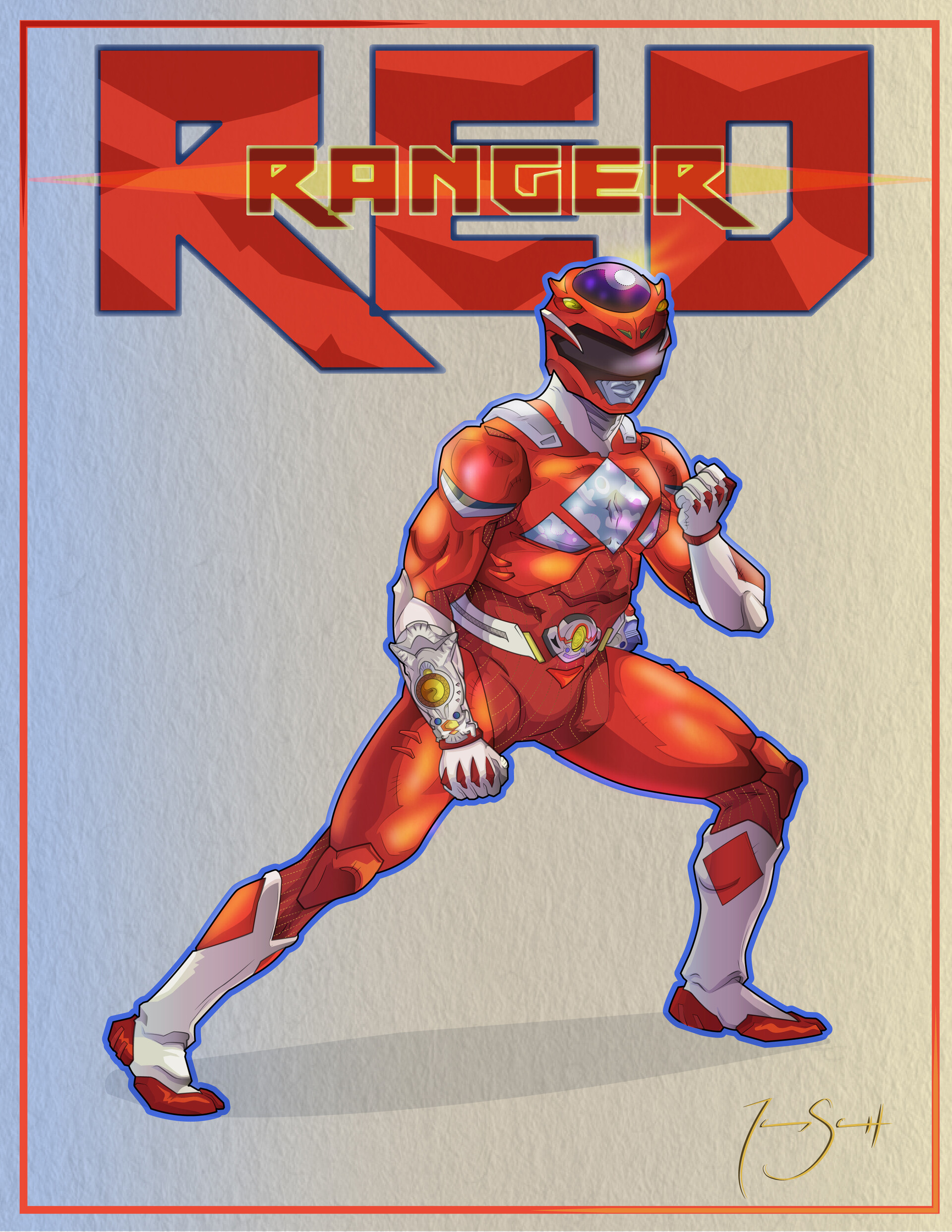 ArtStation - Red Ranger Redesign
