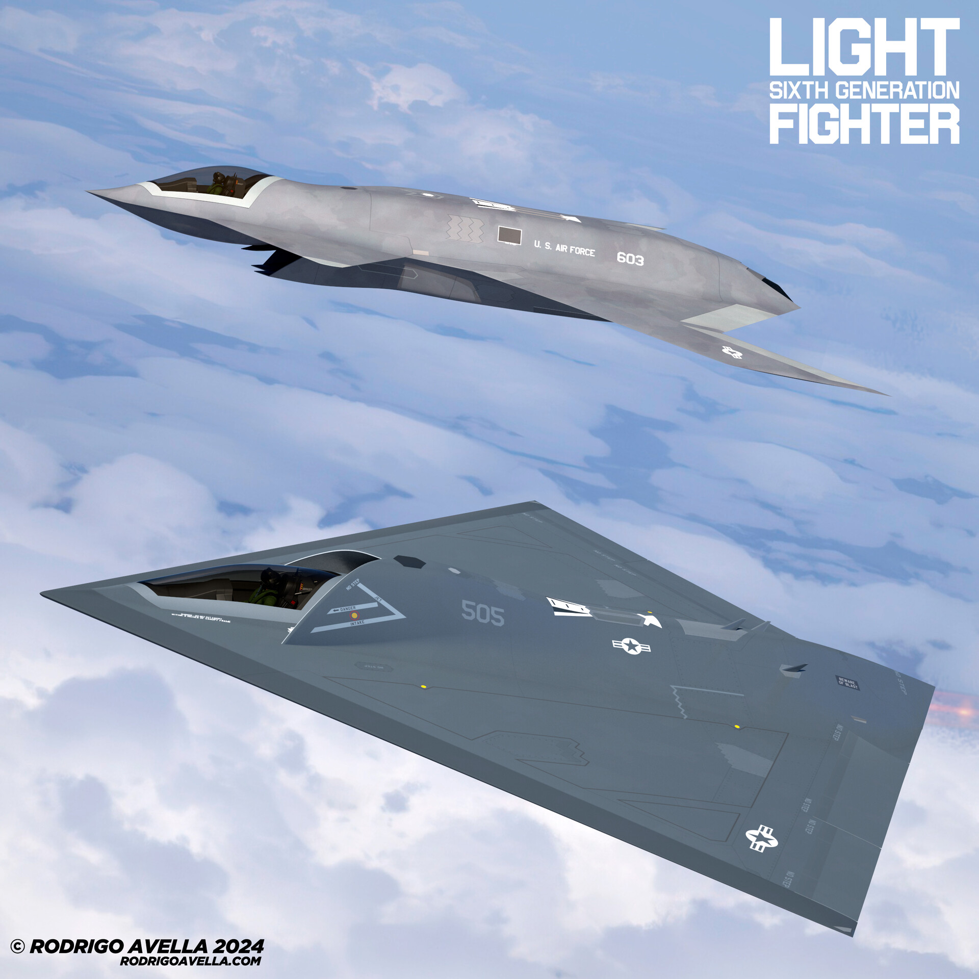 Rodrigo Avella - Single-engine sixth generation fighter concept