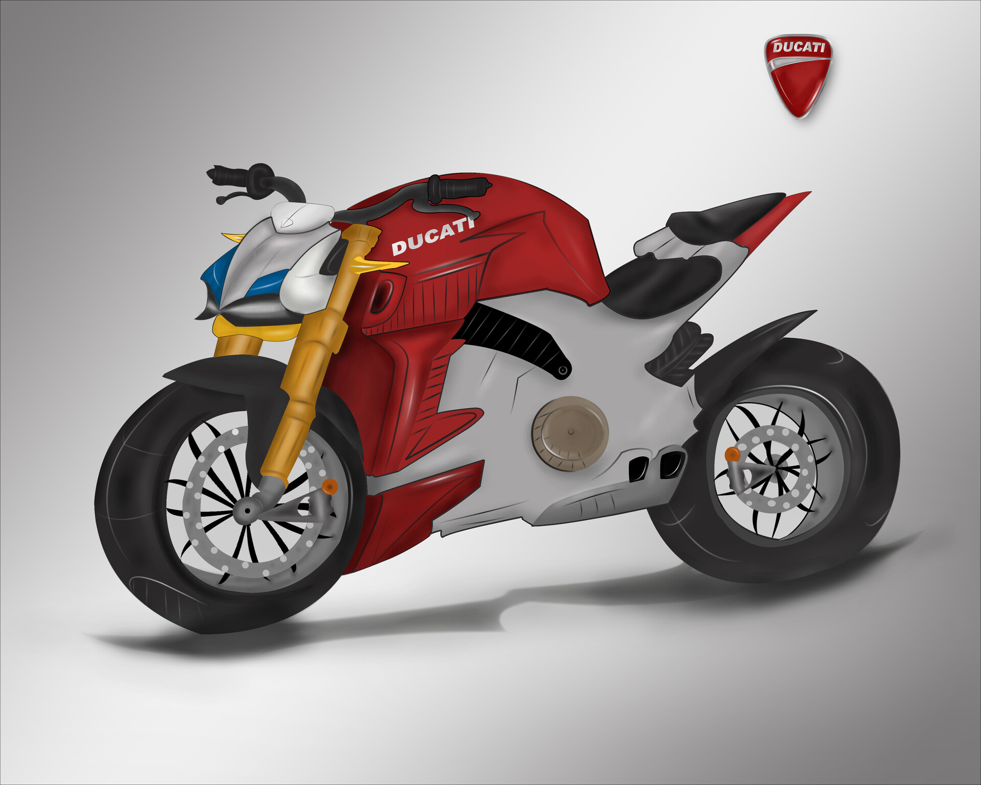 ArtStation - DUCATI BIKE