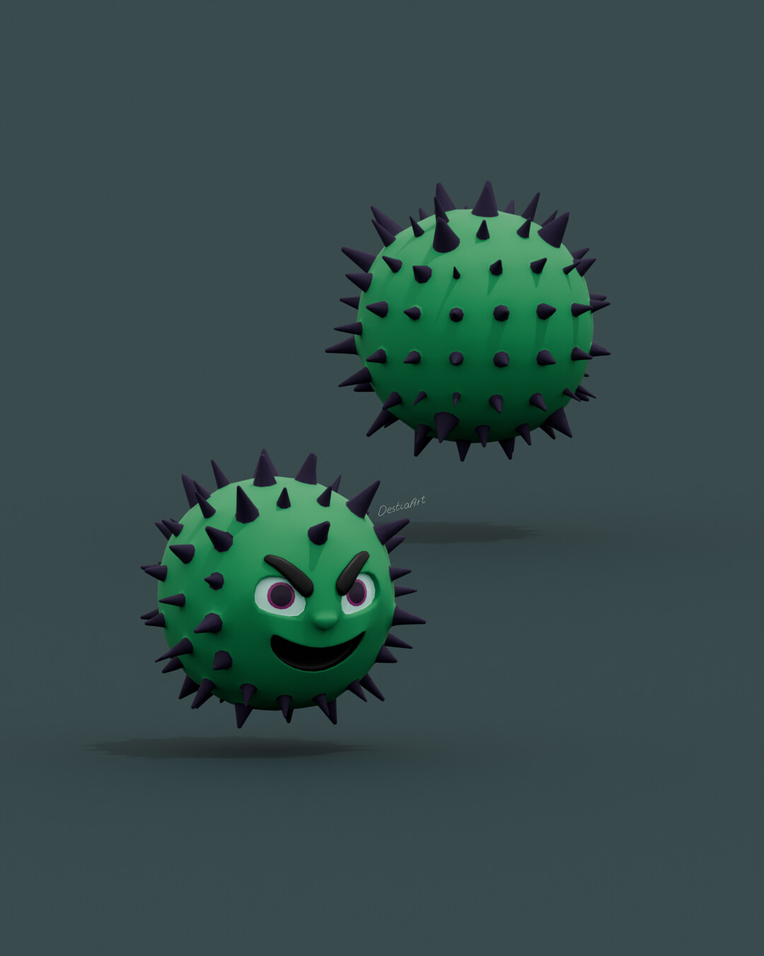 ArtStation - 3D Character - Virus