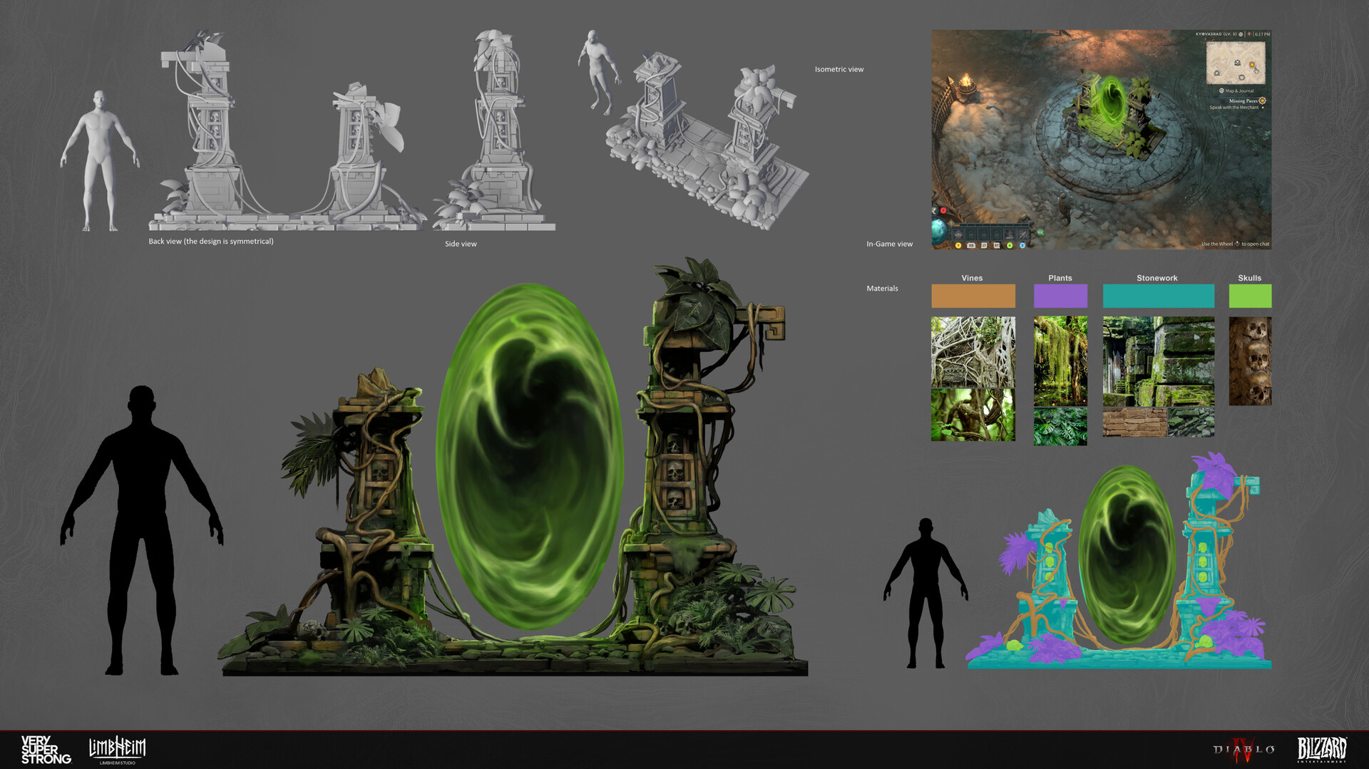 Limbheim Studio - Diablo IV Concept Art: Nahantu Themed Town Portal
