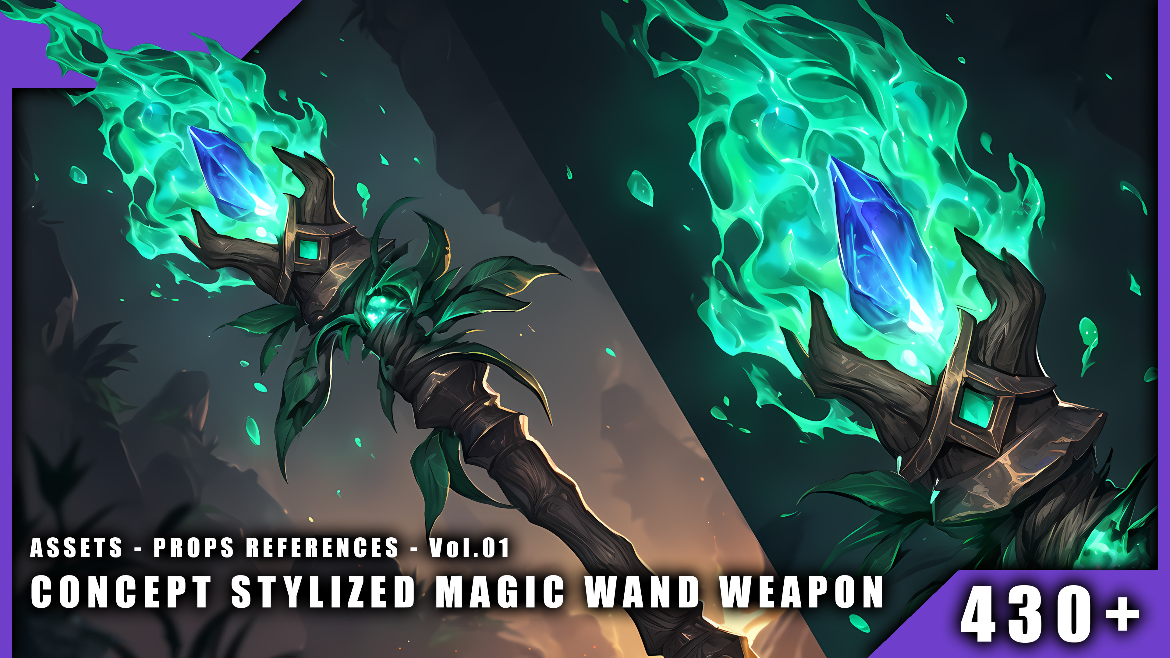 WaterLaw's Studio - 430+ Concept Stylized Magic Wand Weapon - Assets ...
