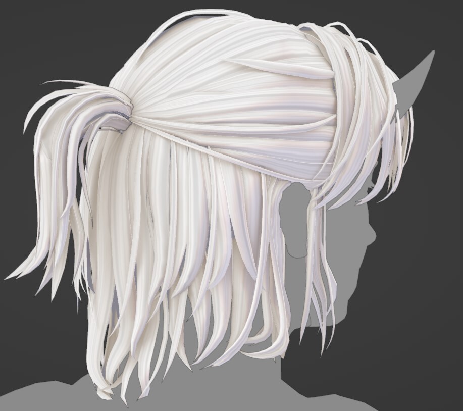 mmd_riko - Commission result: A hairstyle that matches an existing ...