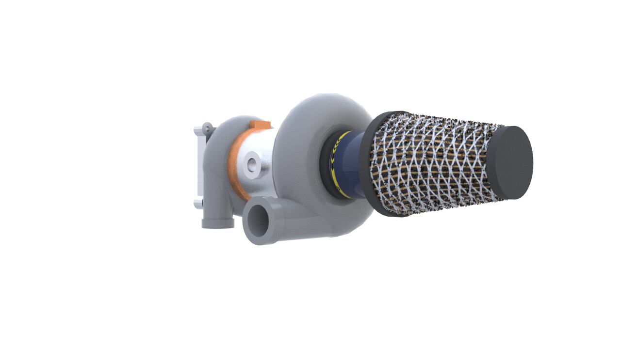 ArtStation - Turbocharger model