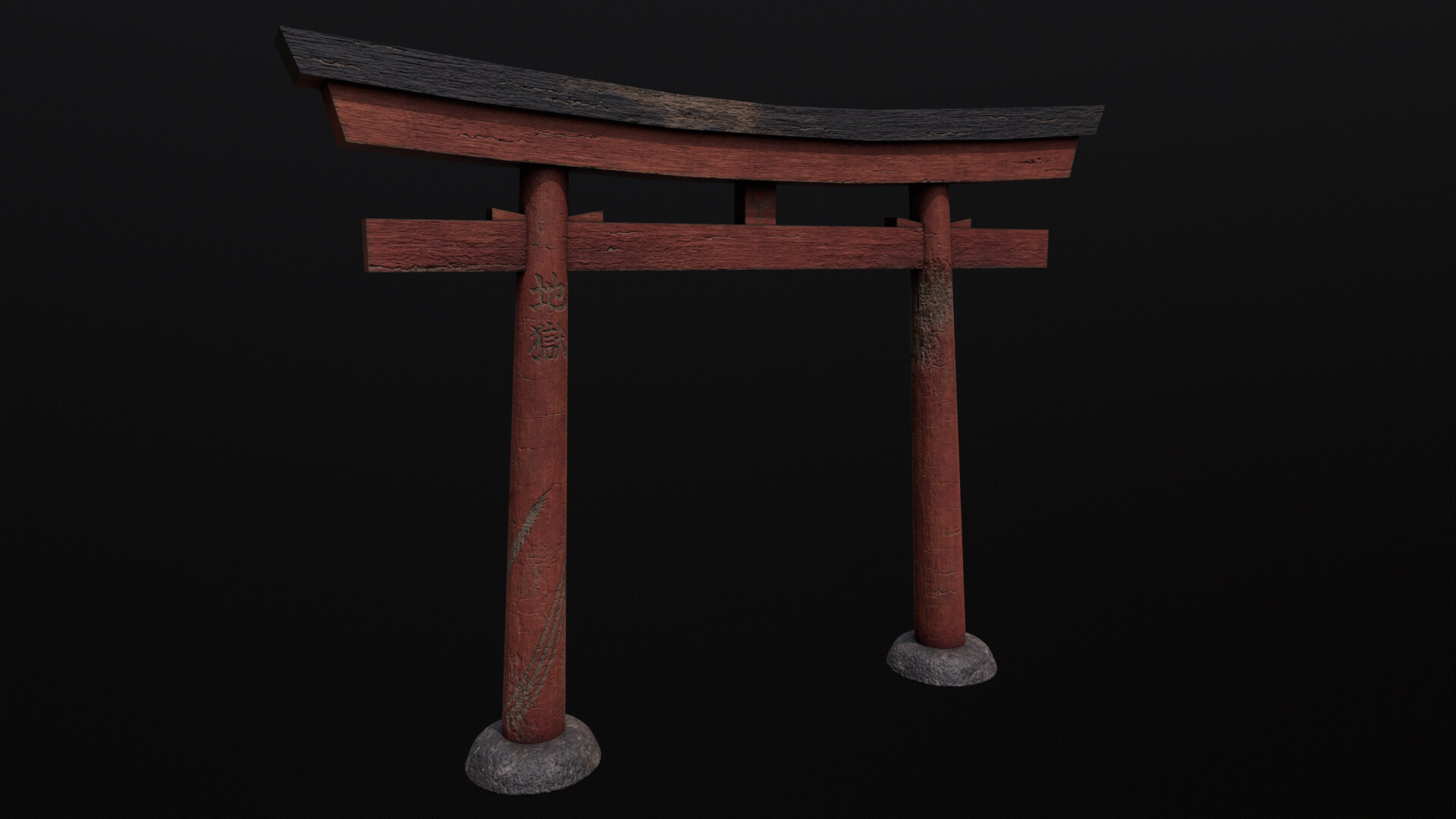 ArtStation - Worn Torii Gate