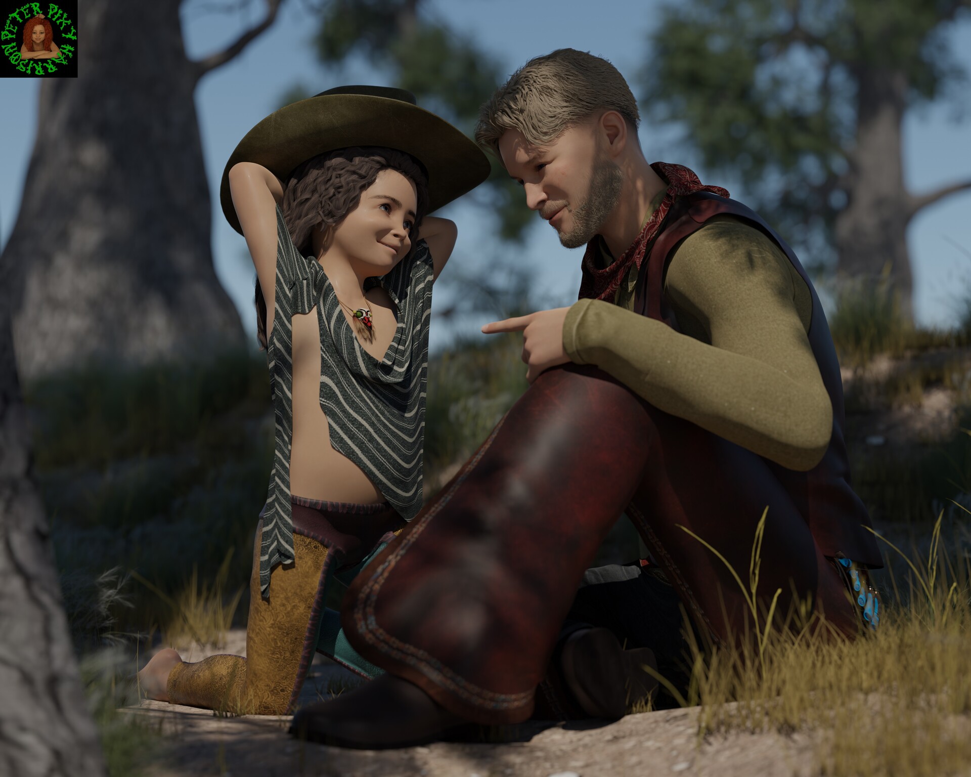 ArtStation - A Little Red Thief - Scene Testing