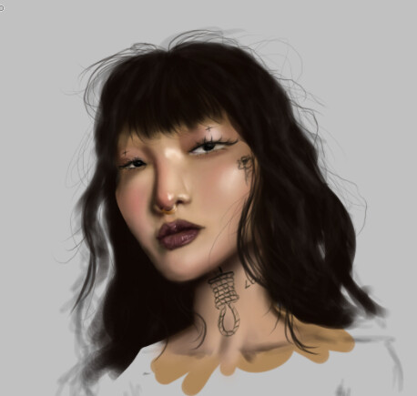 ArtStation - Girl Face rendering