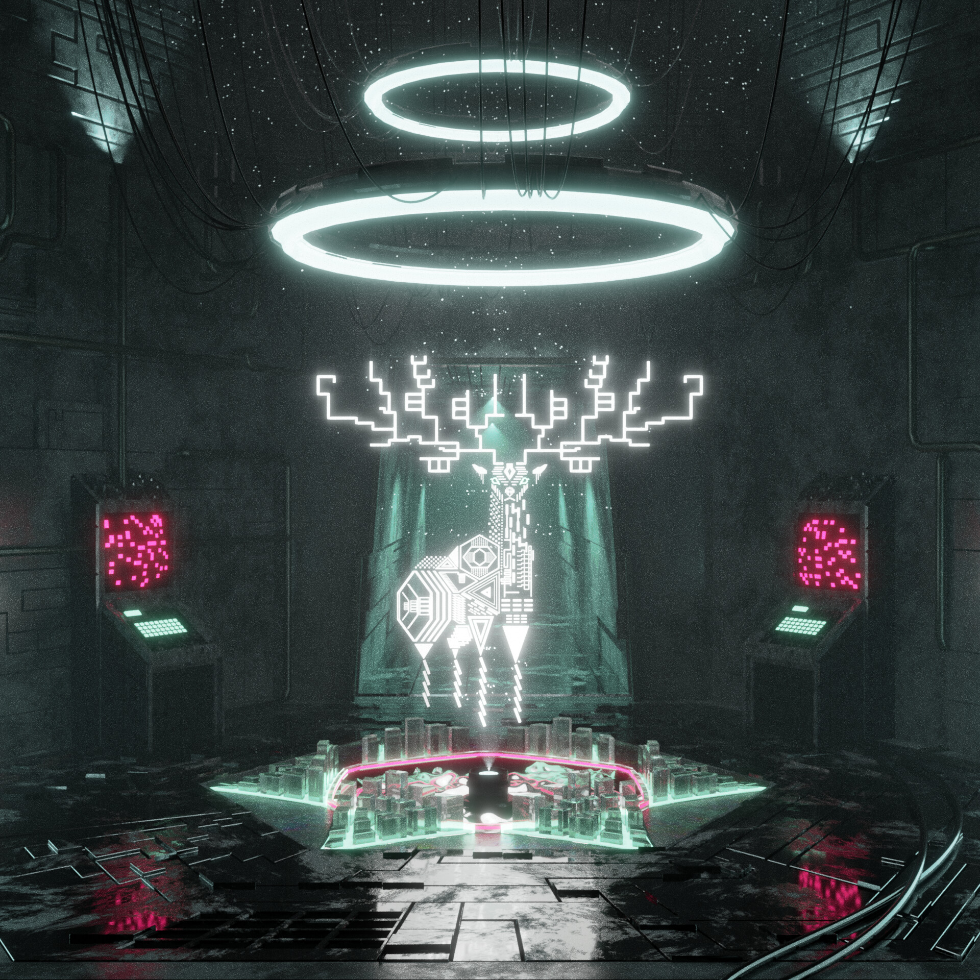 ArtStation - Cyber Deer Environment