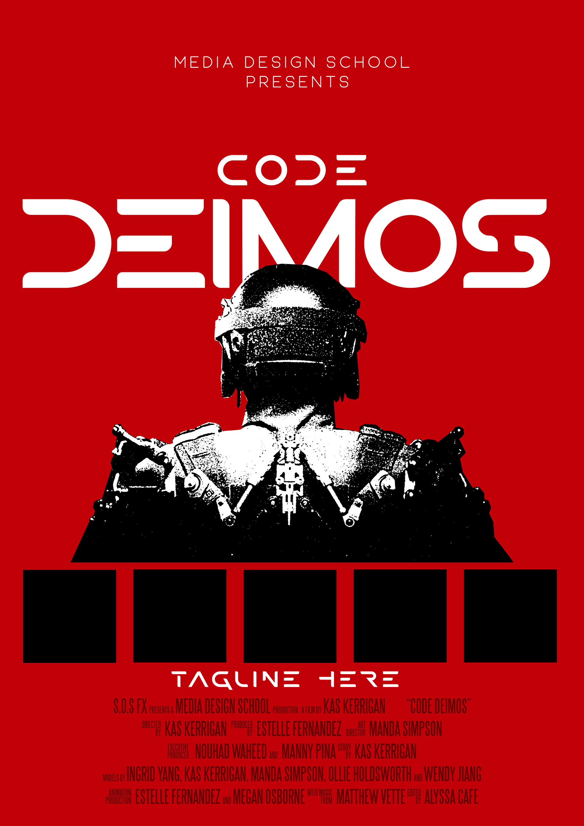 ArtStation - CODE DEIMOS poster drafts/variations
