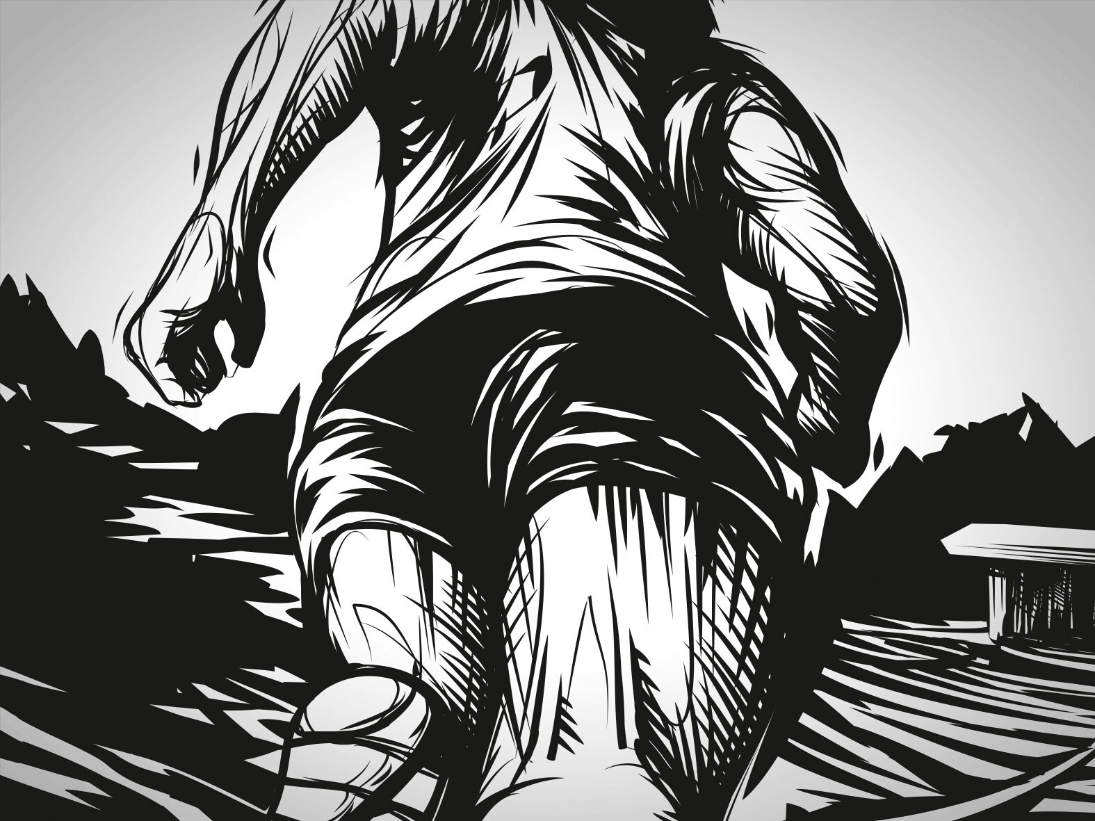 ArtStation - SHIRT illustartion - running project