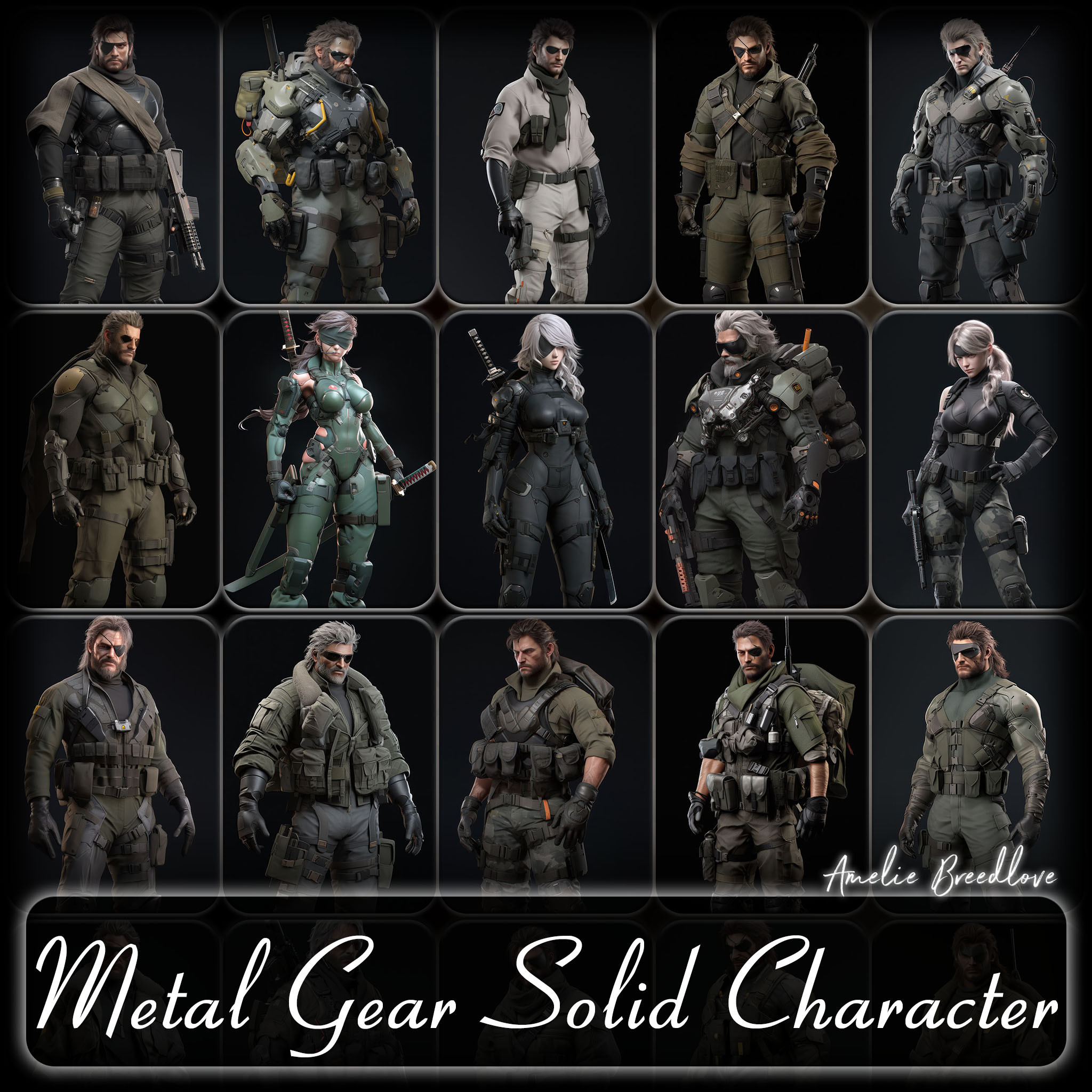 Amelie Breedlove - 200 Metal Gear Solid Character Reference Pack | 4K ...