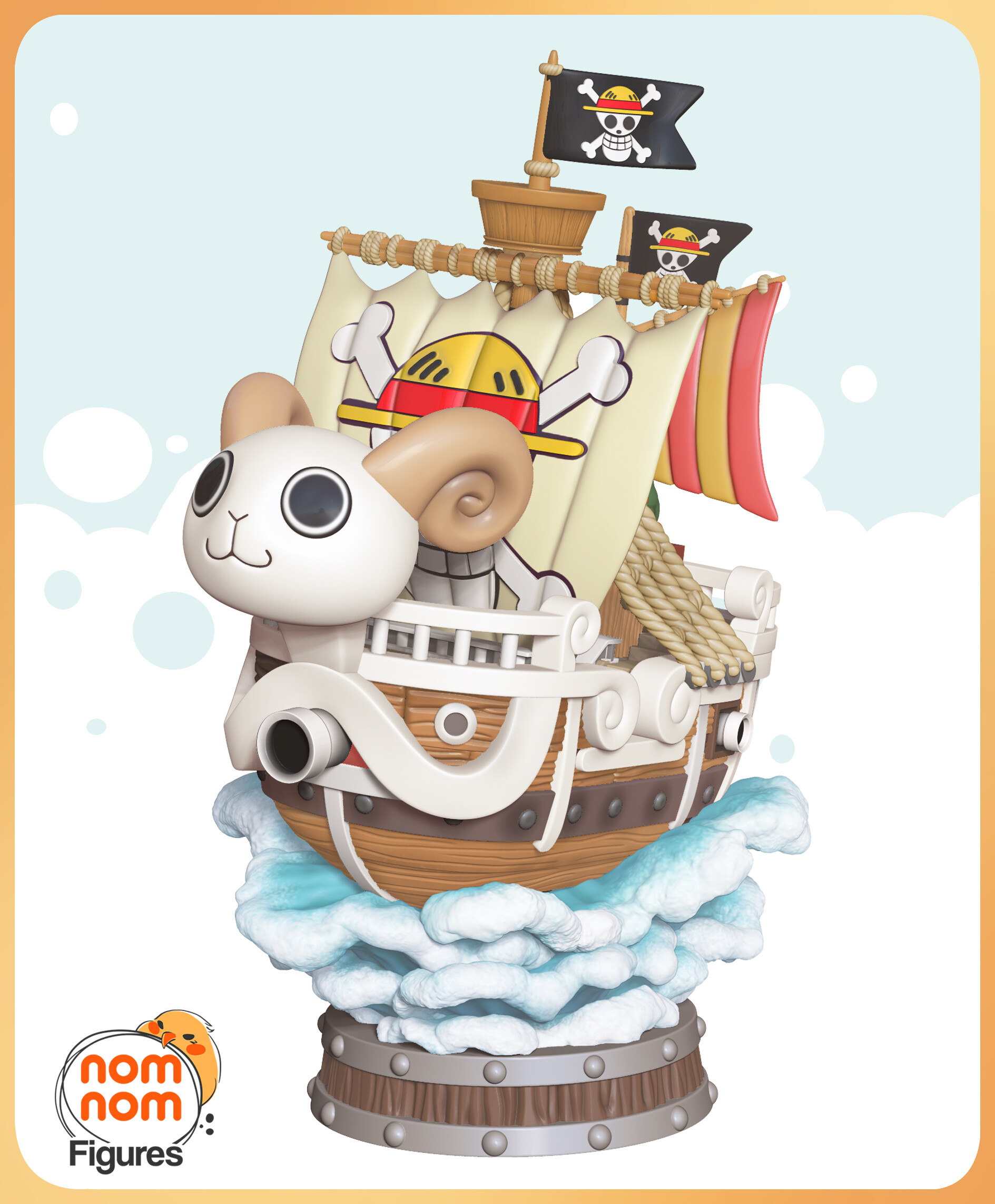 NomNom Figures - Chibi Going Merry - One Piece