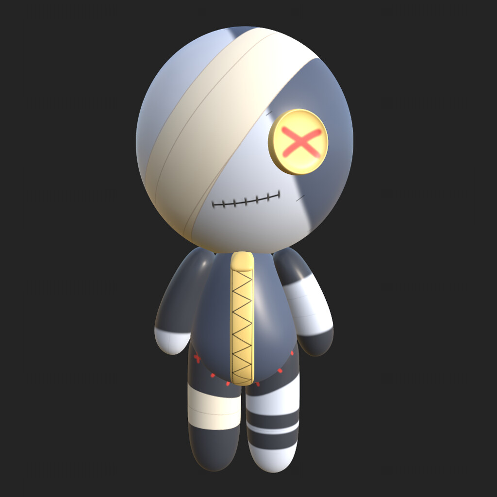 ArtStation - Blue Doll with Bandages