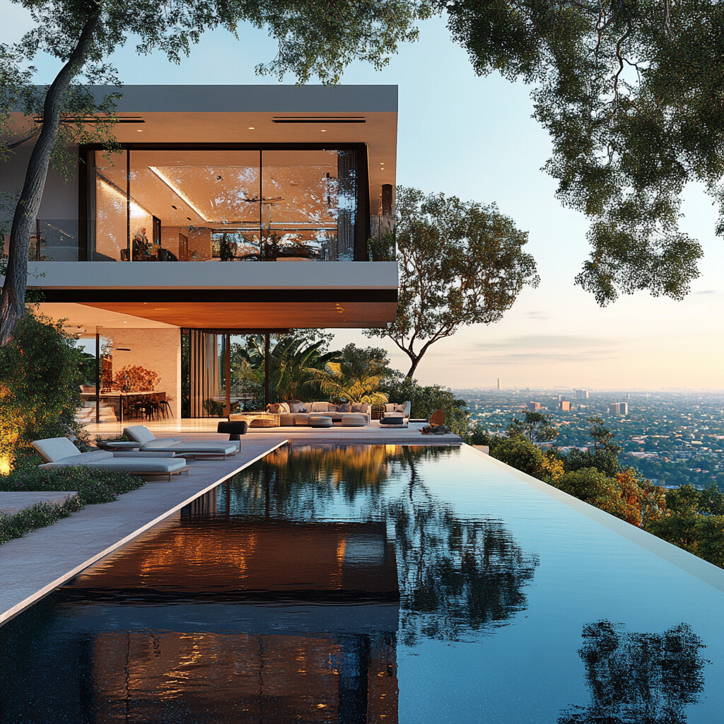 ArtStation - AI - LA Villa Midjourney creation