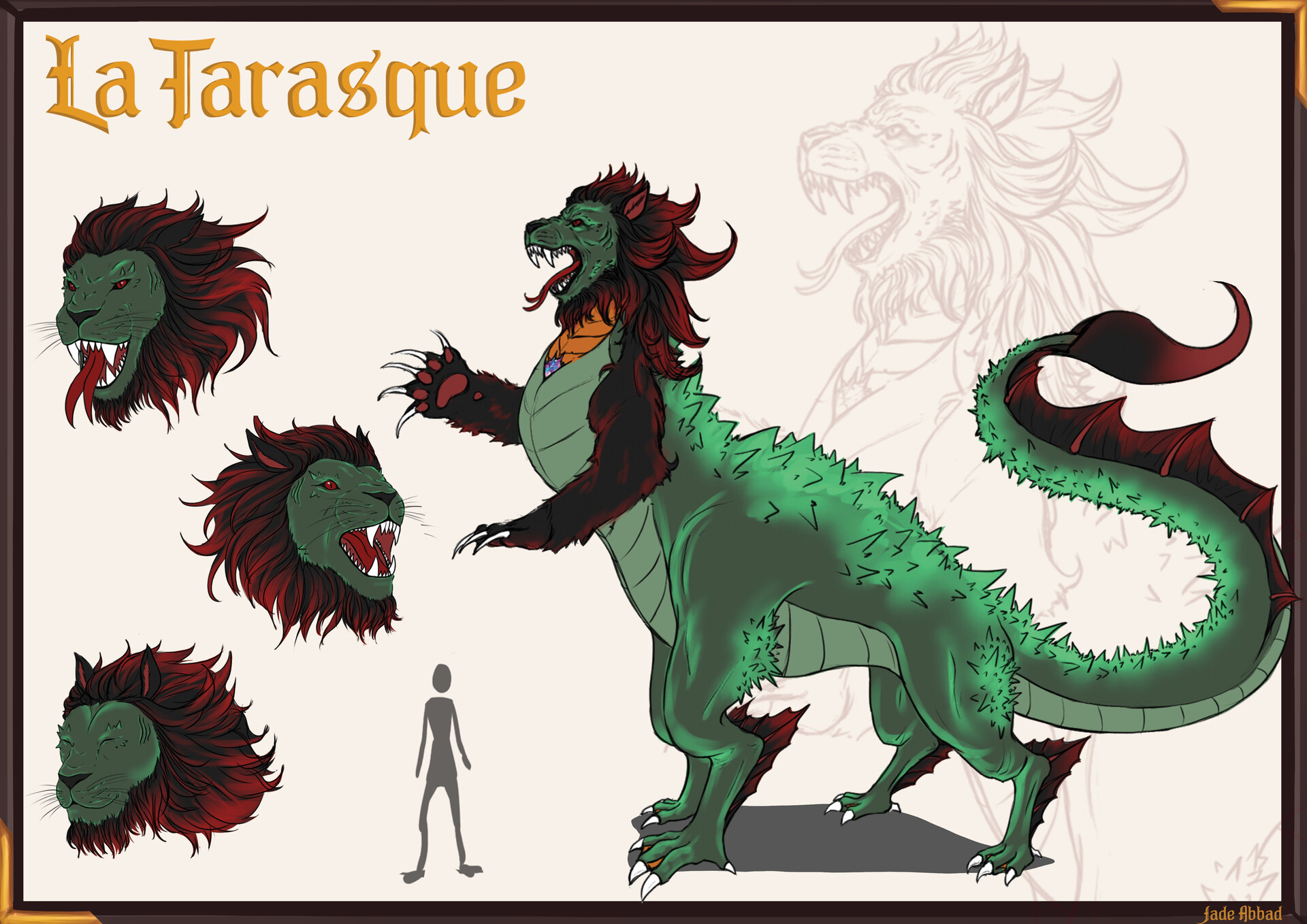 ArtStation - Modernization of the French myth of The Tarasque - Concept Art