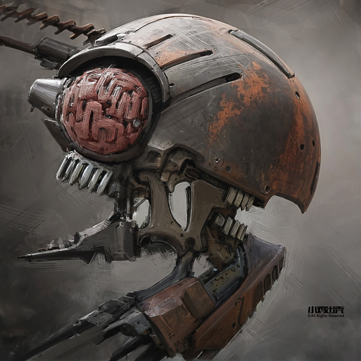 ArtStation - Bio-mecha Head
