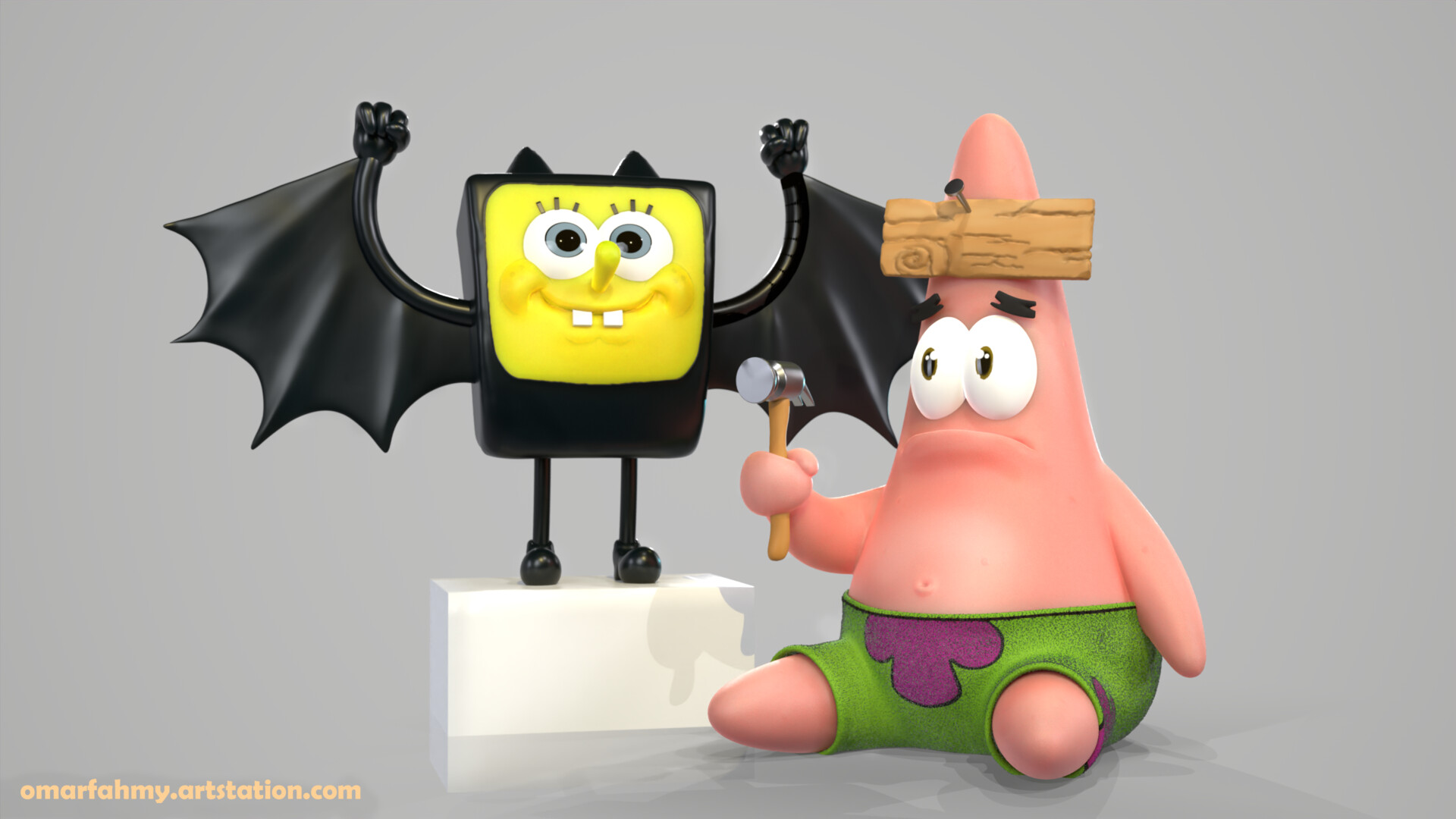 ArtStation - SpongeBob & Patrick - 3D Fan Art