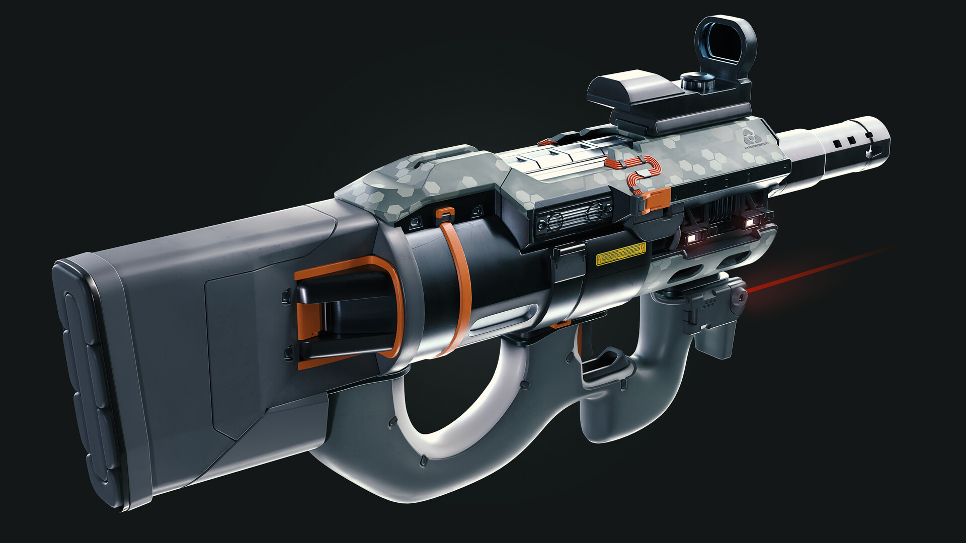 Alex Pivnenko - Sci-fi SMG (inspired by Elijah McNeal design)