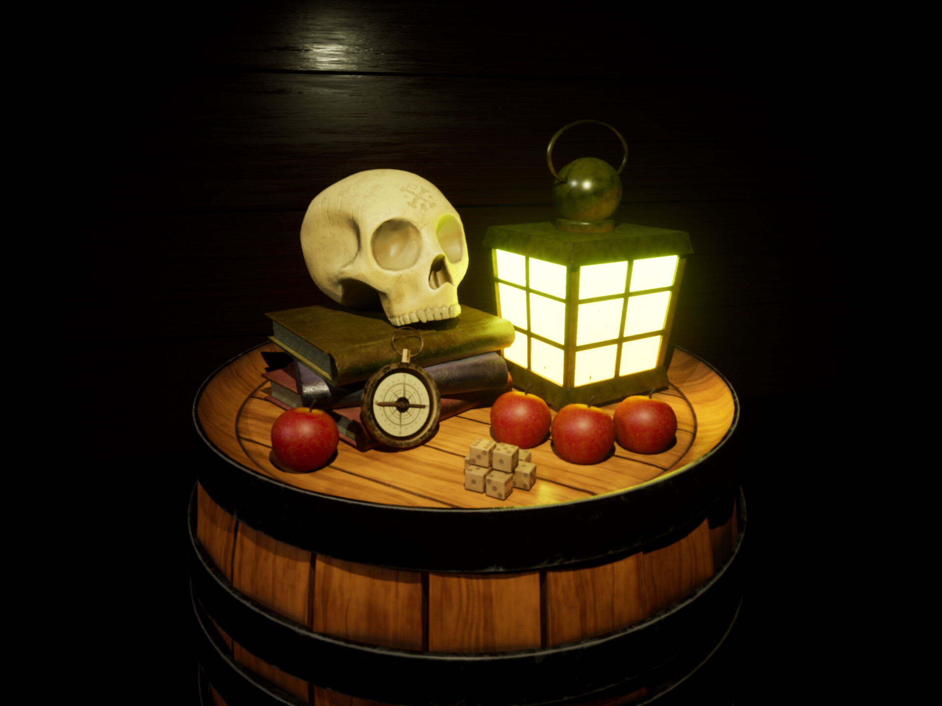 ArtStation - Skull Scene